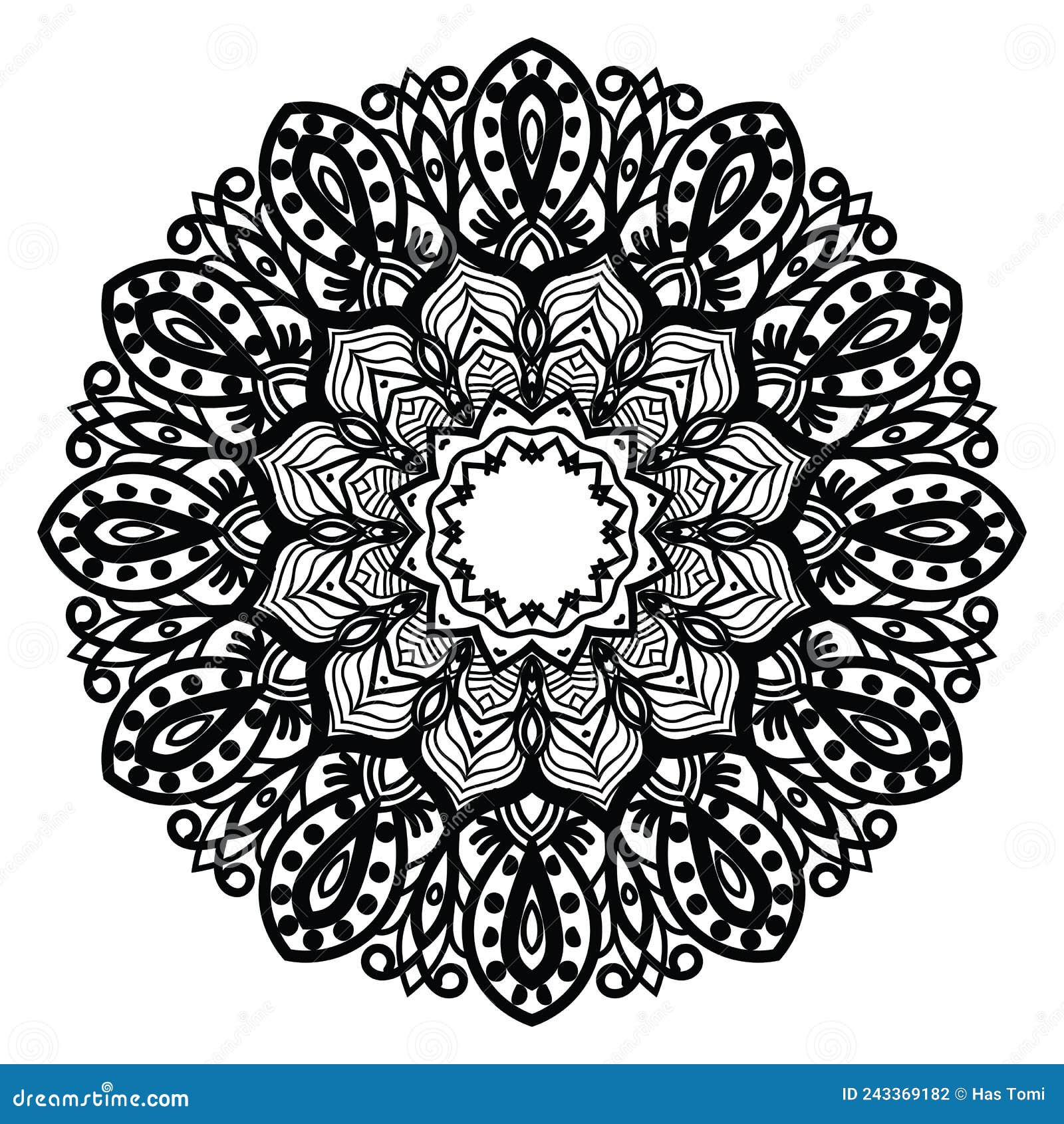 Mandala Logo Art Symbol Icon Vector Stock Vector - Illustration of ...