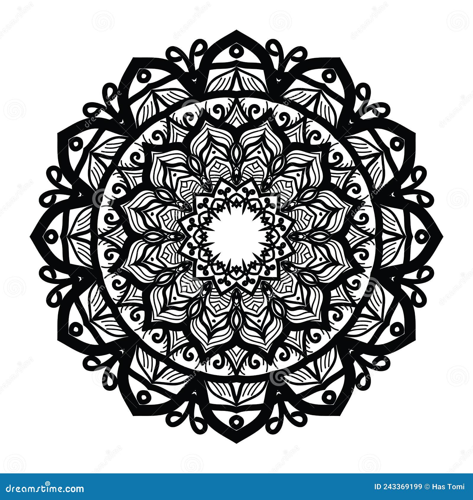 Mandala Logo Art Symbol Icon Vector Stock Vector - Illustration of ...