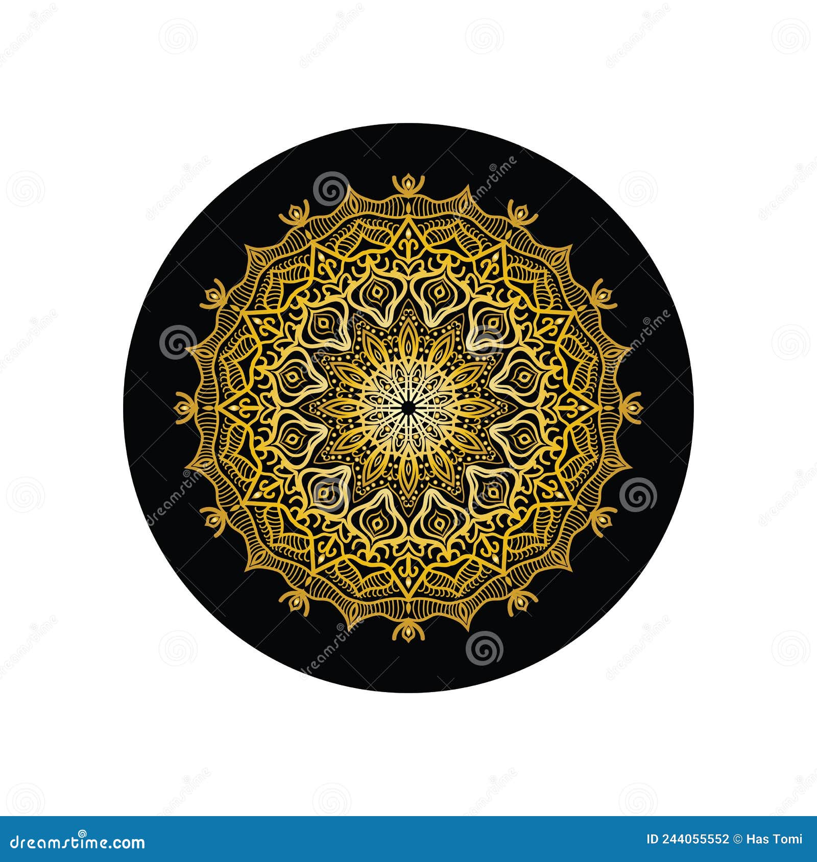 Mandala Logo Art Symbol Icon Vector Stock Vector - Illustration of ...