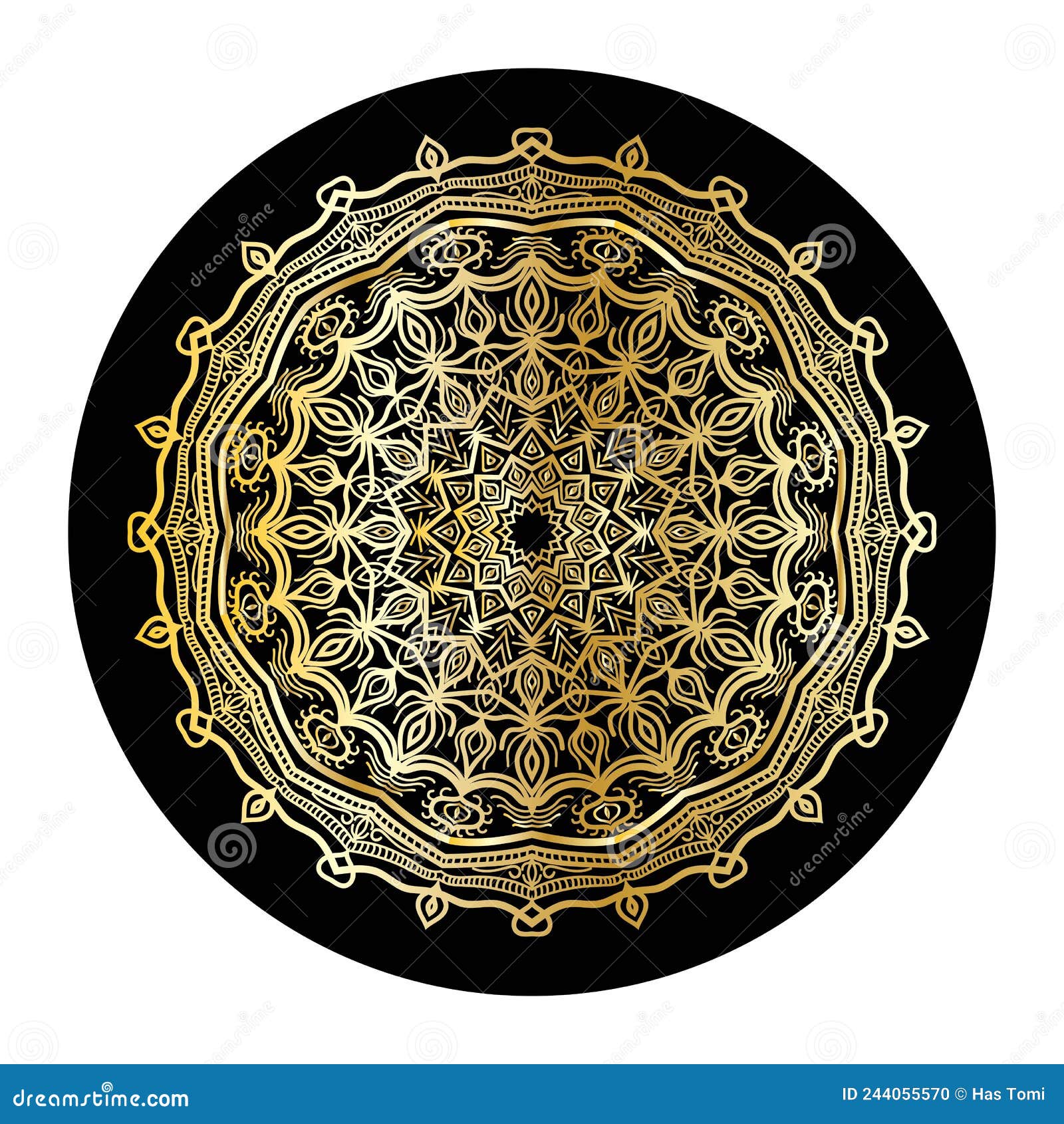 Mandala Logo Art Symbol Icon Vector Stock Vector - Illustration of ...