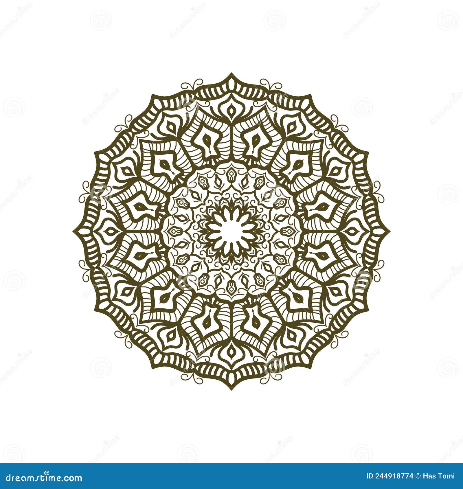 Mandala Logo Art Symbol Icon Vector Stock Vector - Illustration of ...