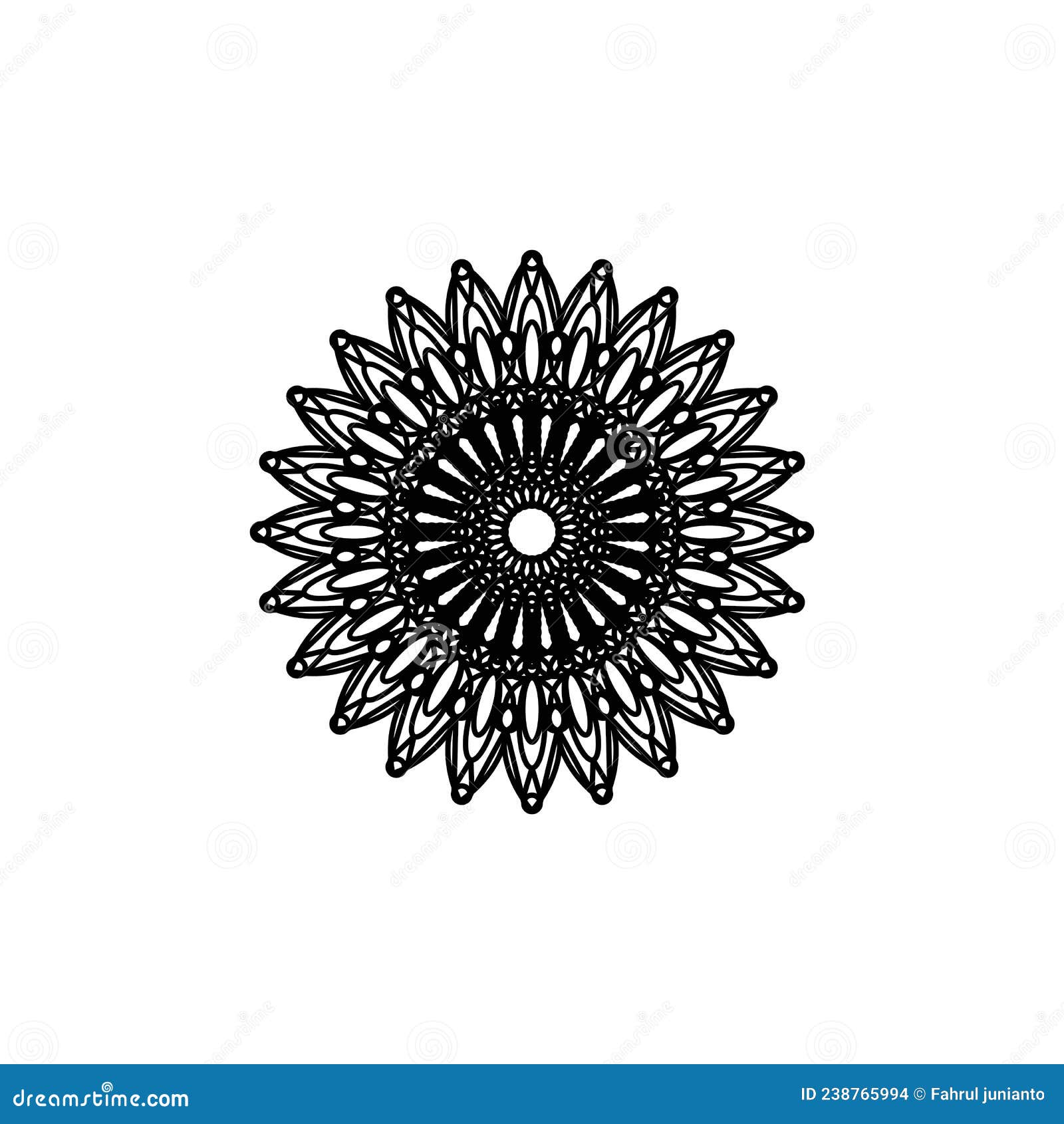 Mandala Logo Design Vector Illustration Stock Vector - Illustration of ...