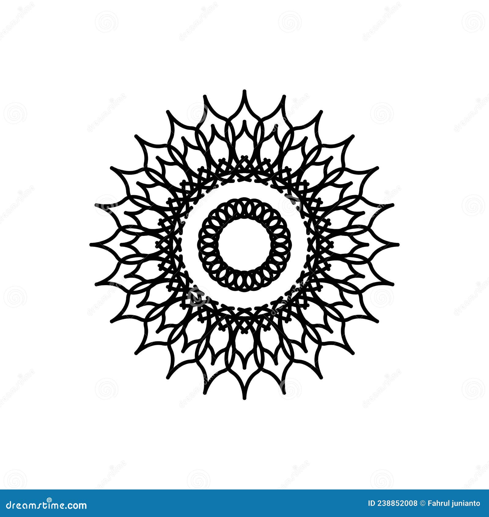 Mandala Logo Design Vector Illustration Stock Vector - Illustration of ...