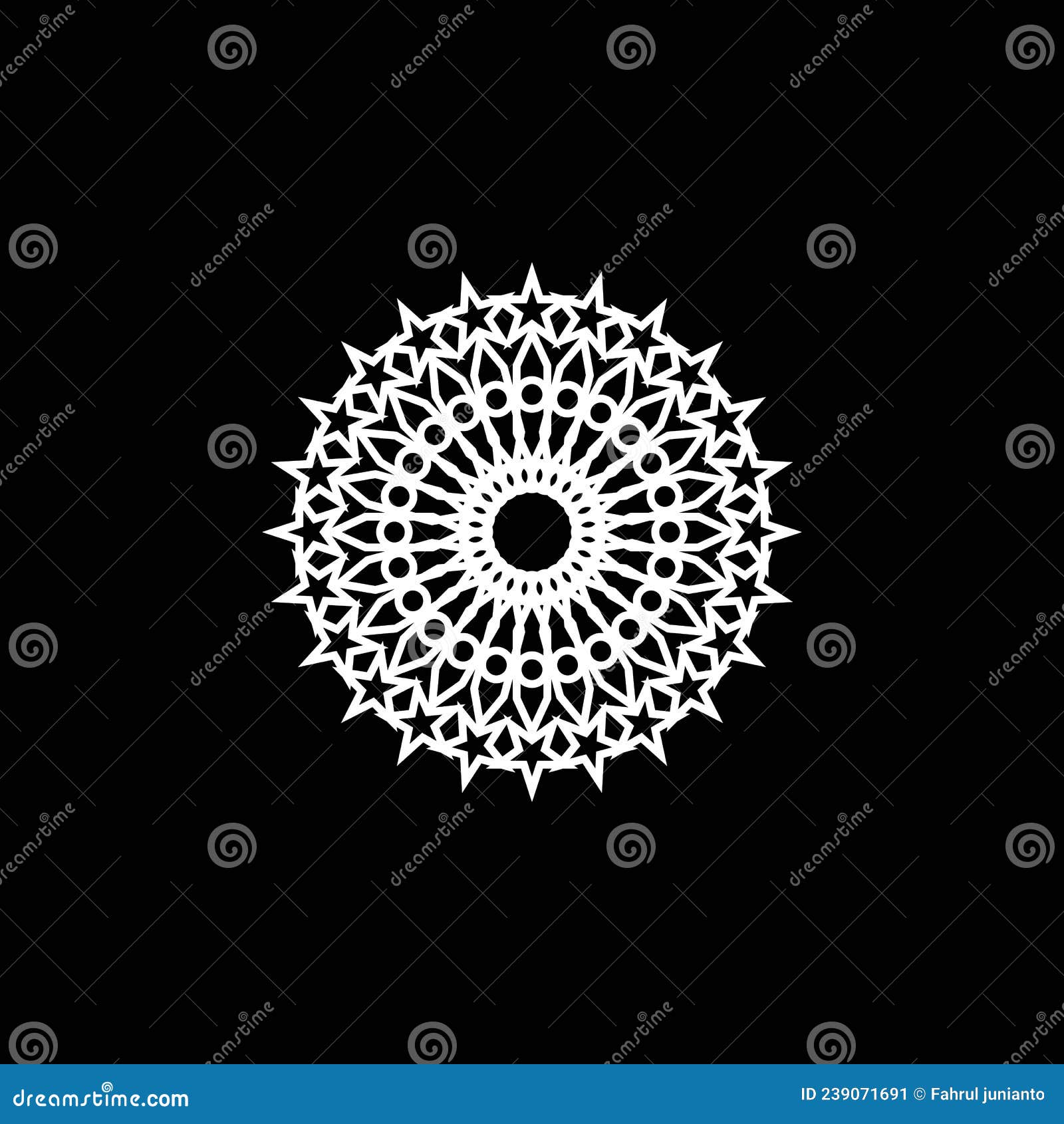 Mandala Logo Design Vector Illustration Stock Vector - Illustration of ...
