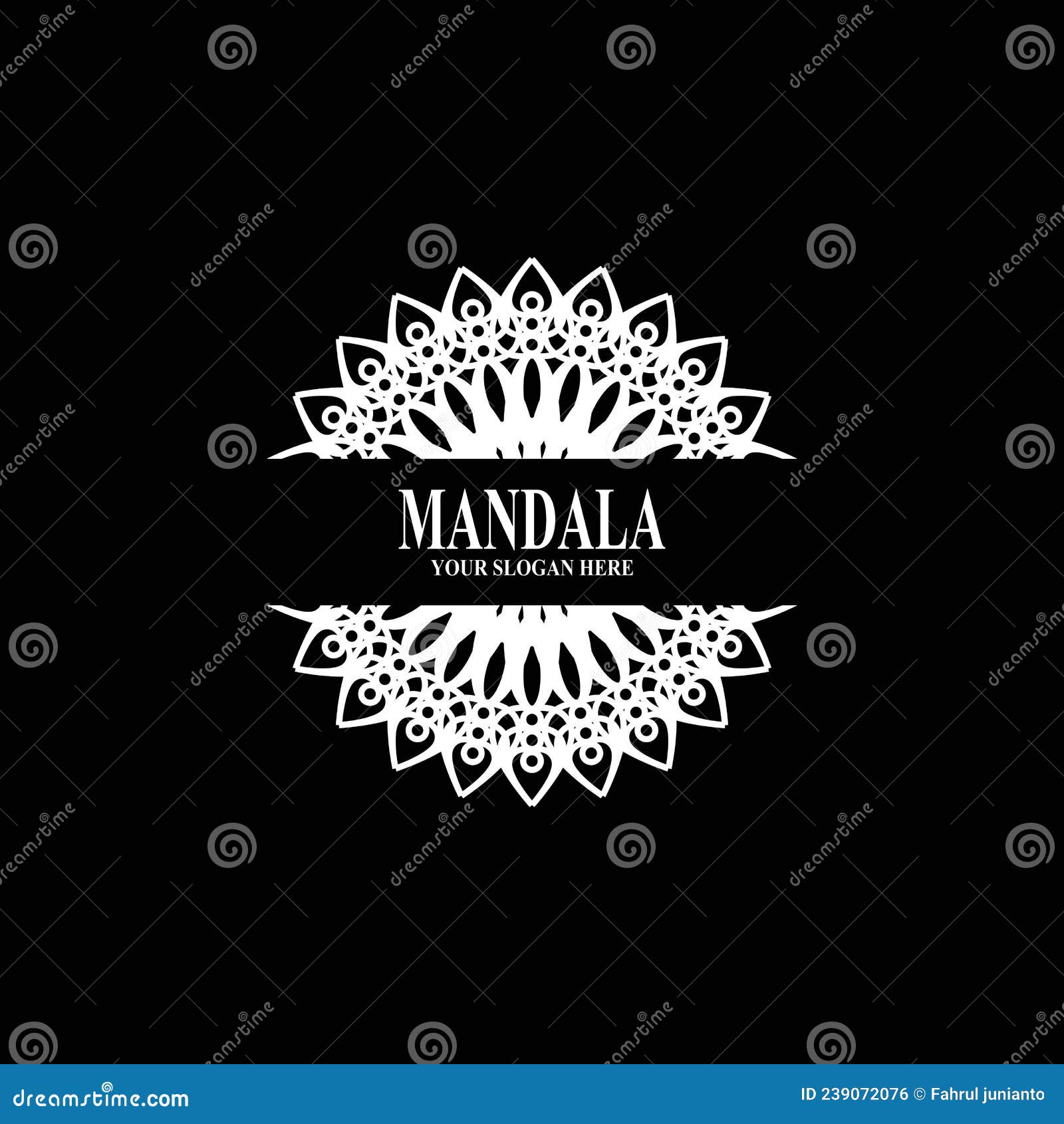 Mandala Logo Design Vector Illustration Stock Vector - Illustration of ...