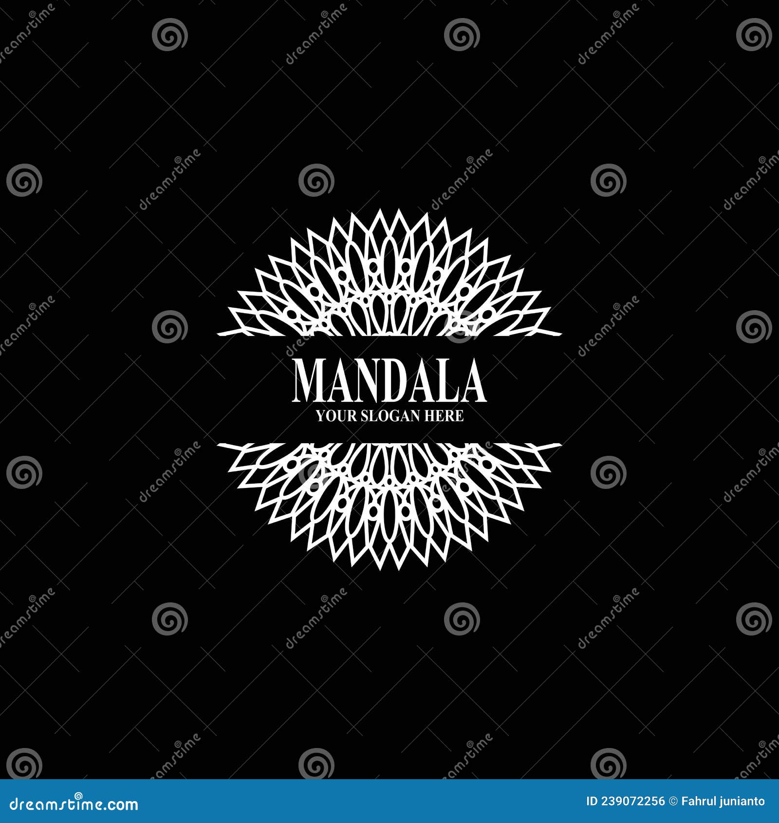 Mandala Logo Design Vector Illustration Stock Vector - Illustration of ...