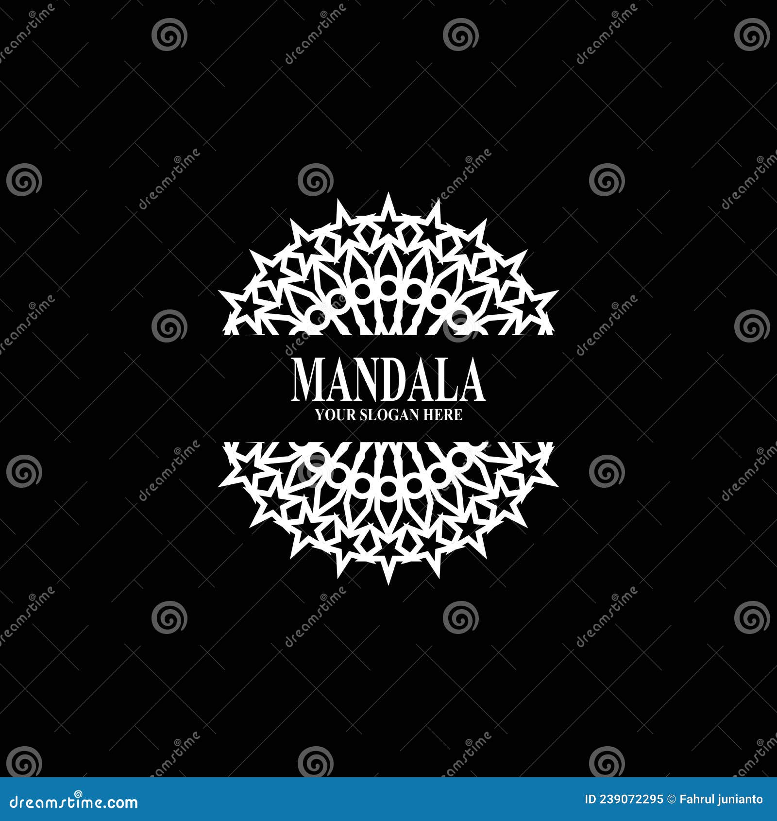 Mandala Logo Design Vector Illustration Stock Vector - Illustration of ...