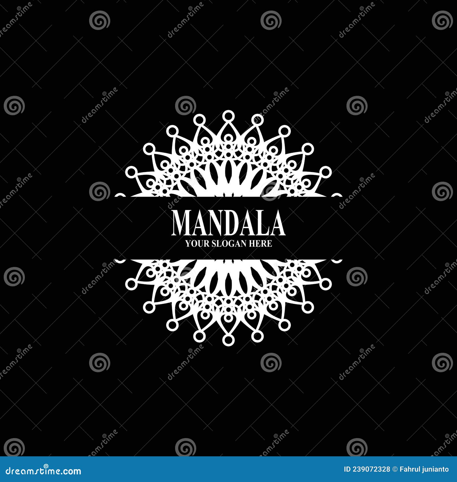 Mandala Logo Design Vector Illustration Stock Vector - Illustration of ...