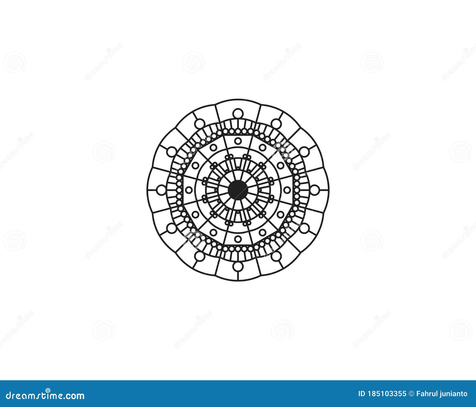 Mandala Logo Design Vector Template Stock Vector - Illustration of ...