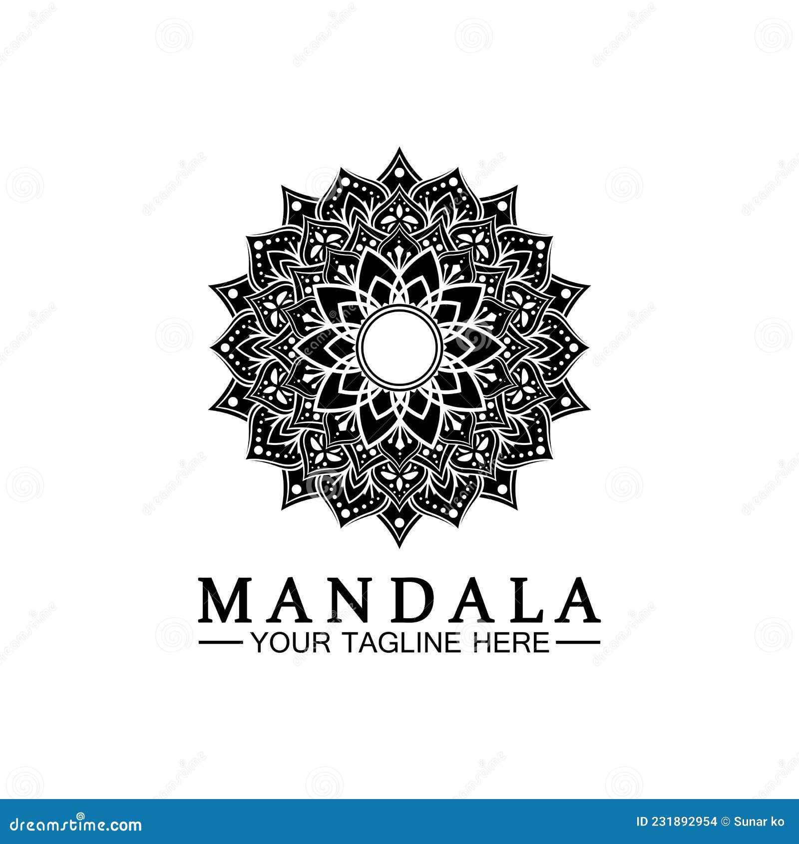 Mandala Logo Design Vector Template Stock Vector - Illustration of ...