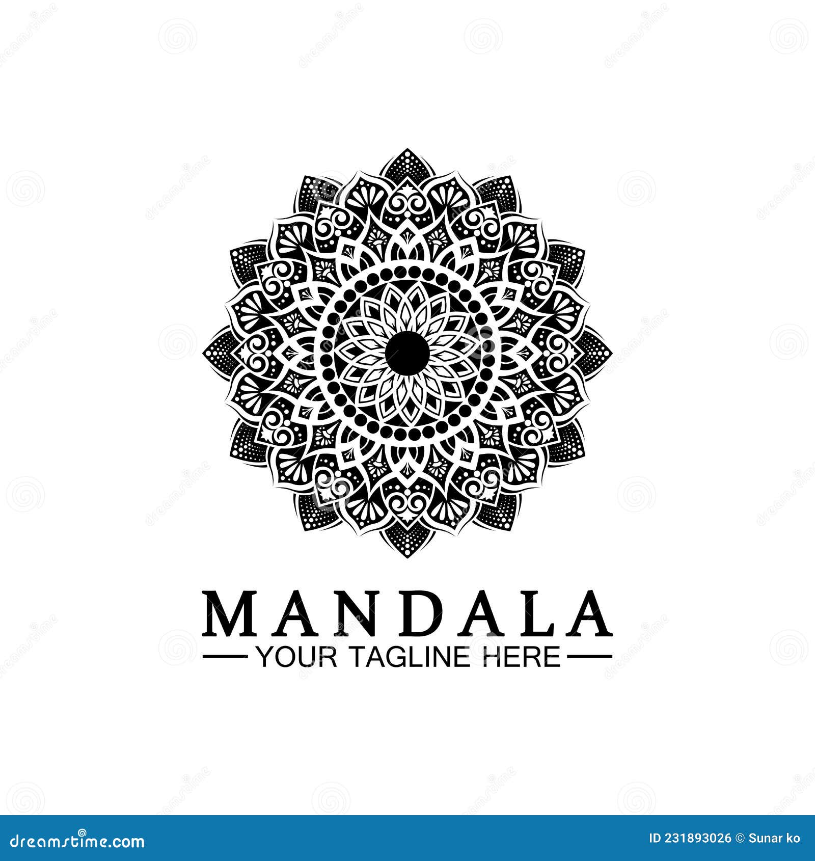 Mandala Logo Design Vector Template Stock Vector - Illustration of yoga ...