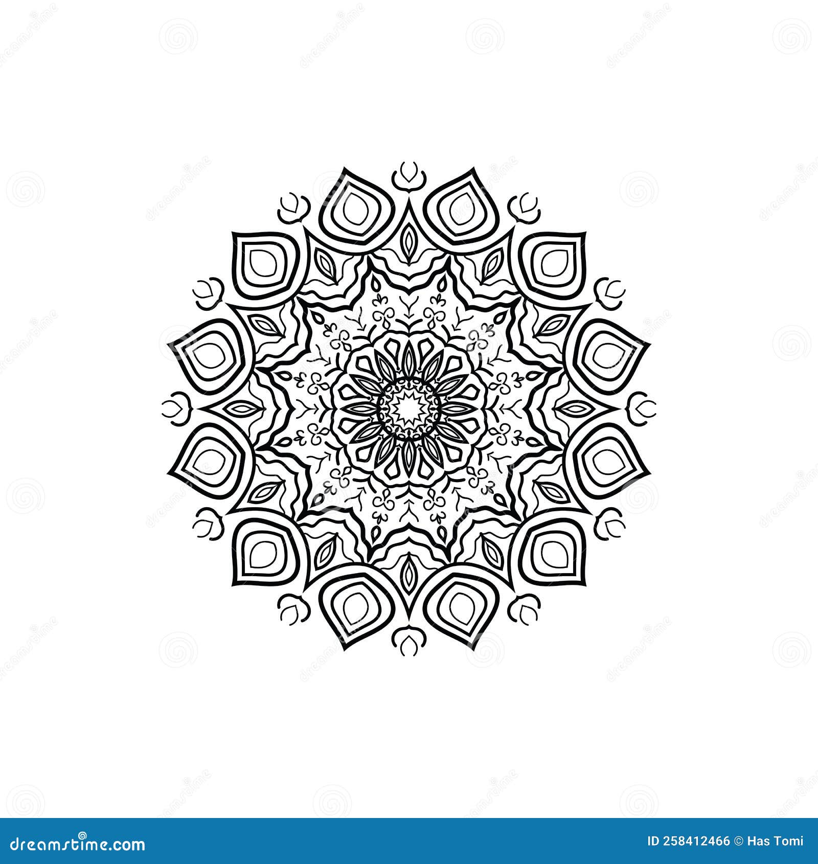 Mandala Logo Design Vector Template Stock Illustration - Illustration ...