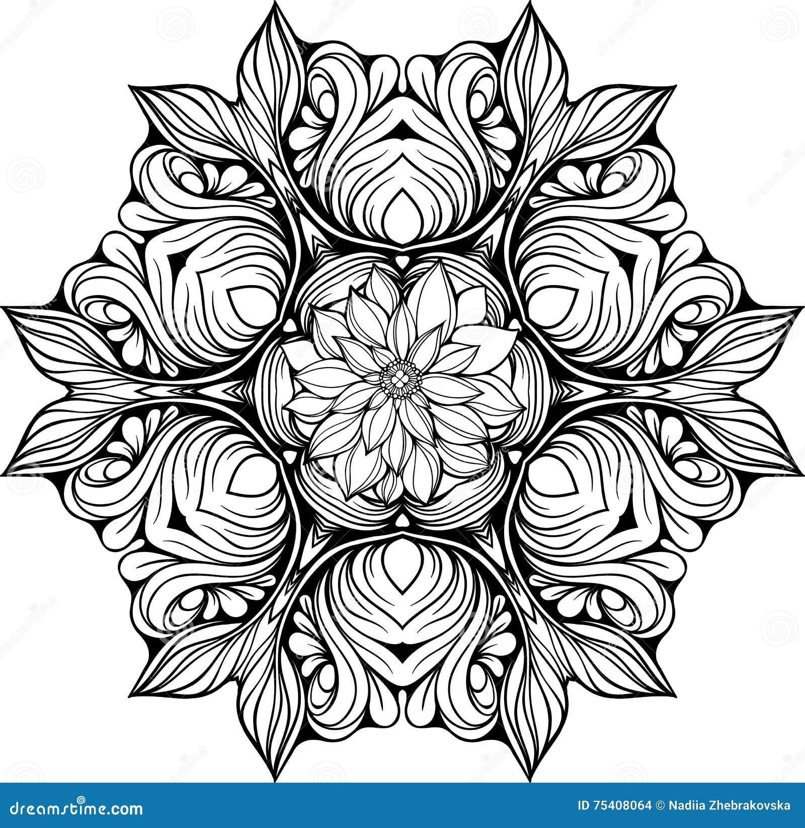 Mandala Made Of Body Icons / Silhouettes Vector Illustration ...