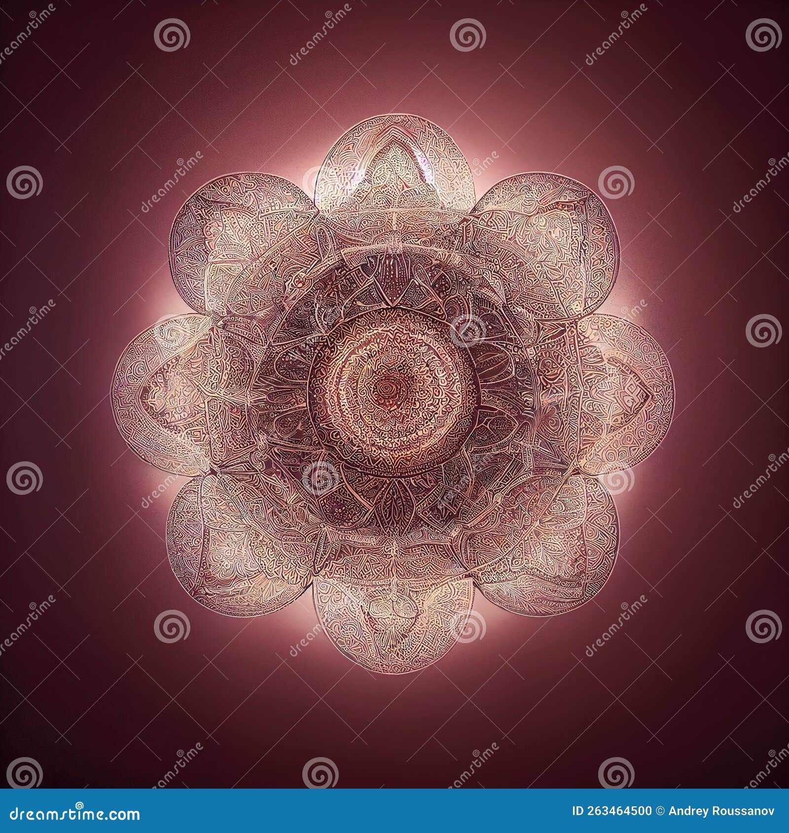 Mandala for Meditation. AI Render Stock Illustration - Illustration of ...