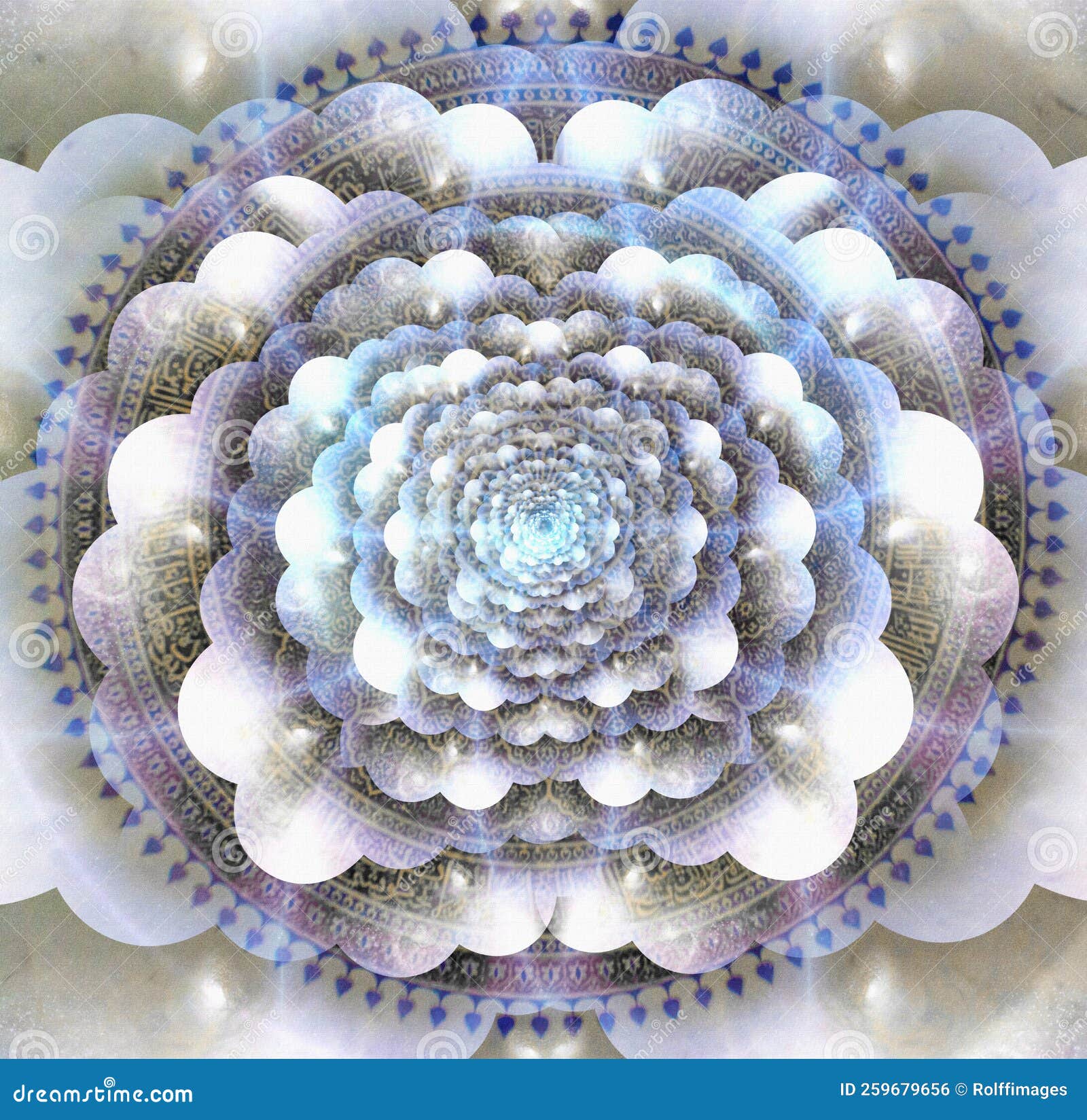 Mandala and Multi-layered Spaces Stock Illustration - Illustration of ...