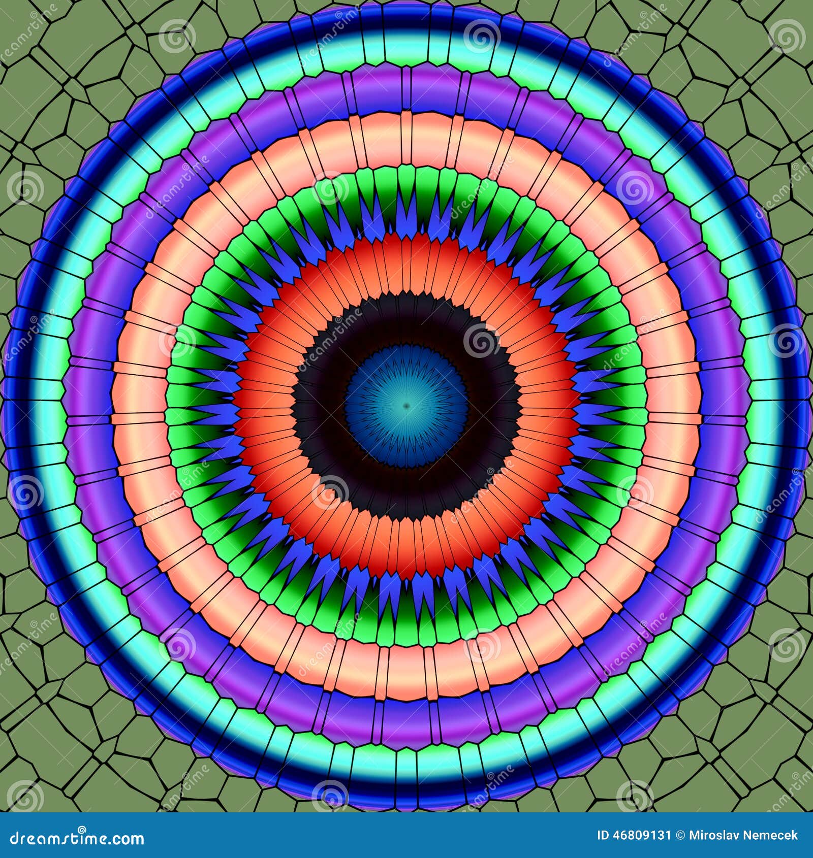 Mandala Ornament Generated Texture Stock Illustration - Illustration of ...