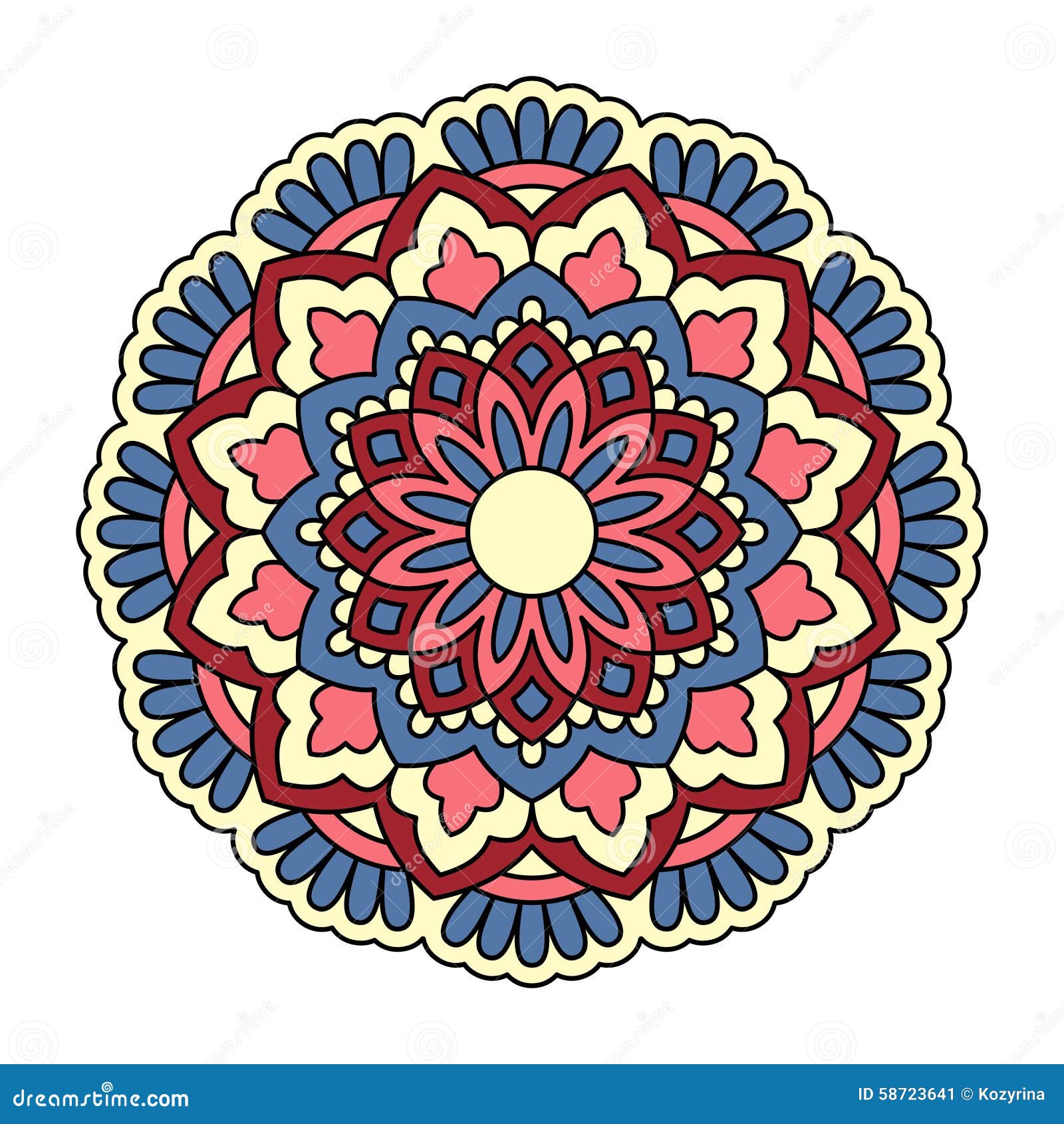 Mandala. Ornamental Round Pattern Stock Vector - Illustration of ...