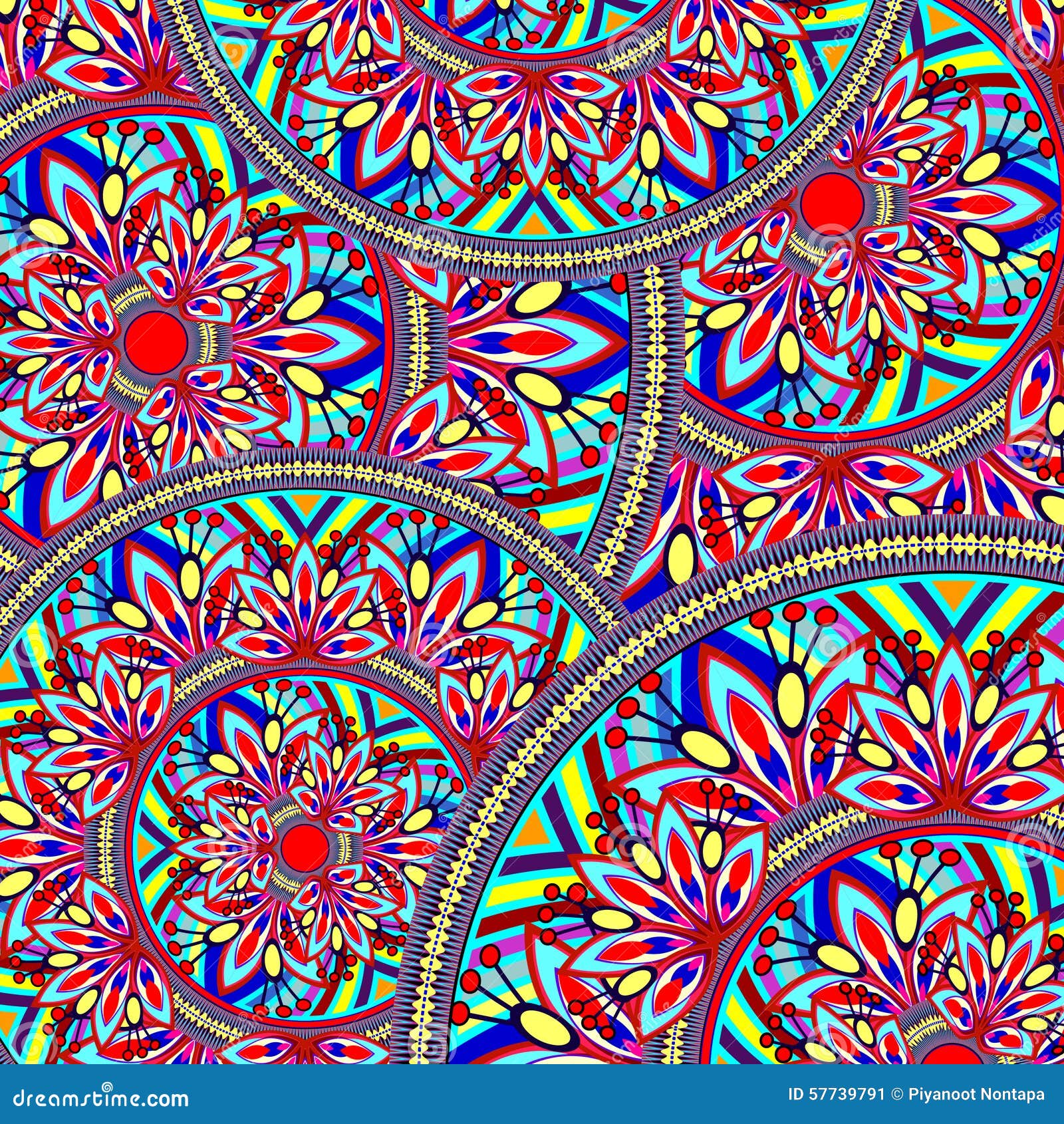 Mandala pattern stock vector. Illustration of element - 57739791