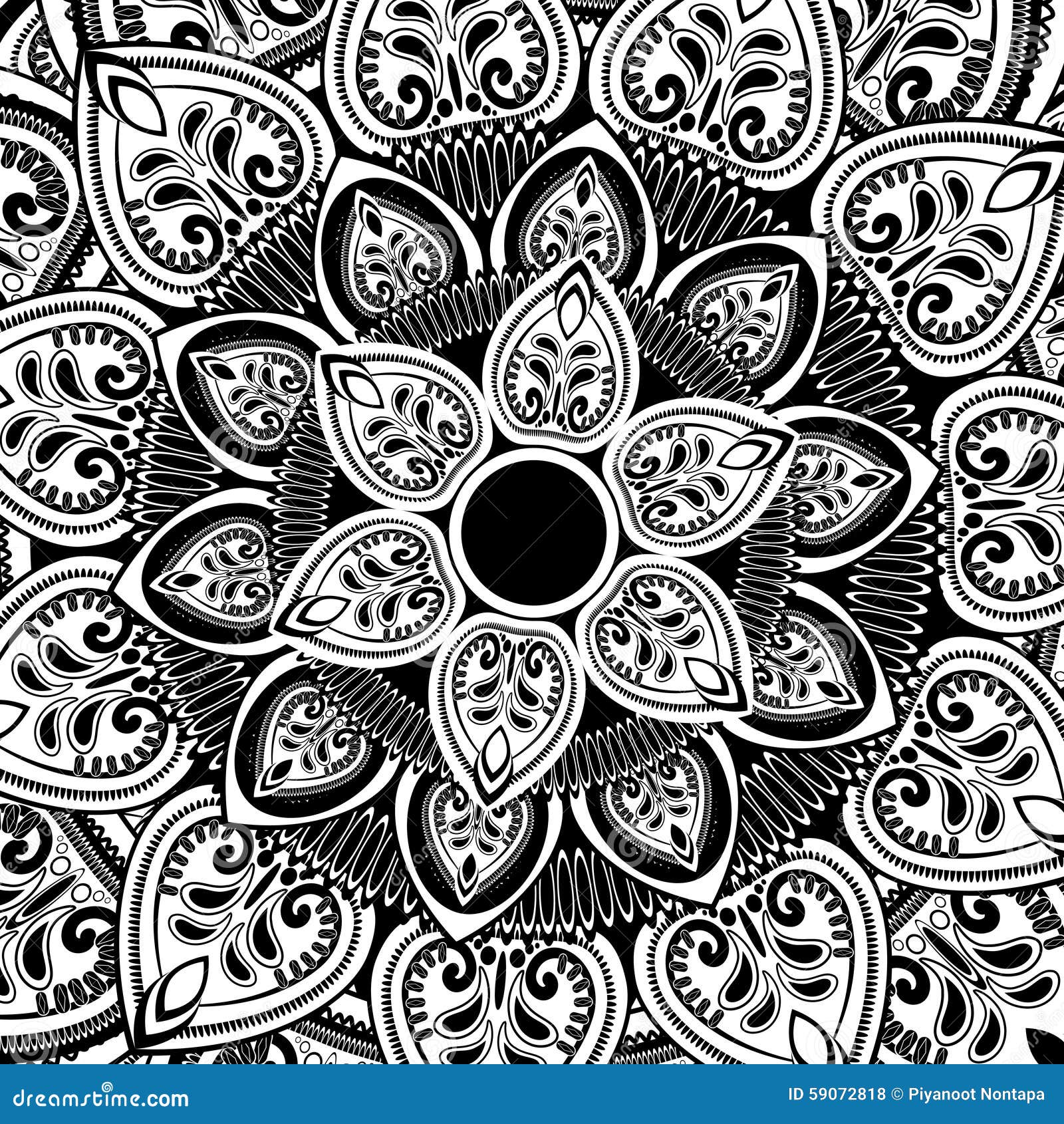 Mandala pattern stock vector. Illustration of abstract - 59072818