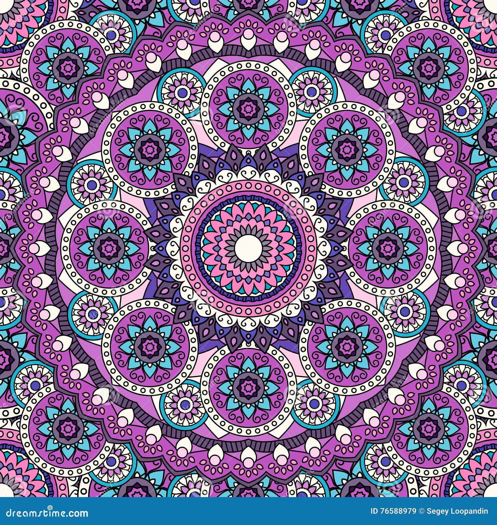 Mandala Pattern Element To Use As Background Or Texture Royalty-Free ...