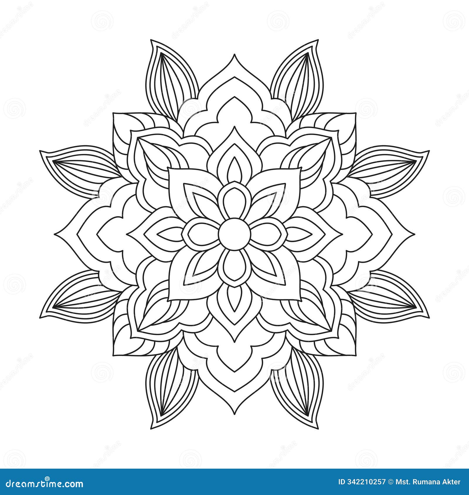 Two Styles Of Mandala Elephant For Printing,engraving,coloring Book And ...