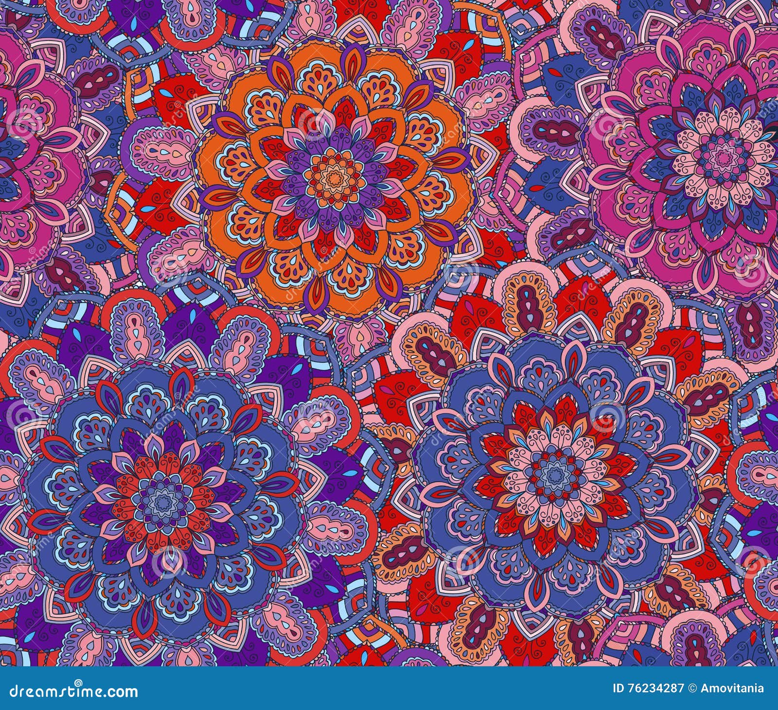 Mandala Pattern Ethnic Boho 7 Vektor Abbildung - Illustration von ...