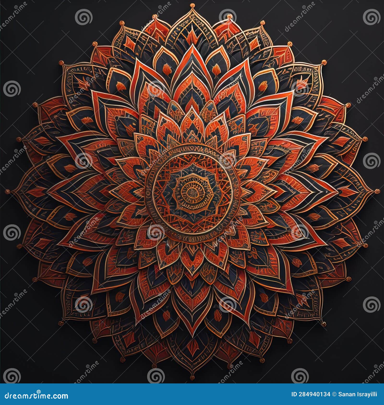Mandala Pattern. Vintage Decorative Elements. Hand Drawn Oriental ...