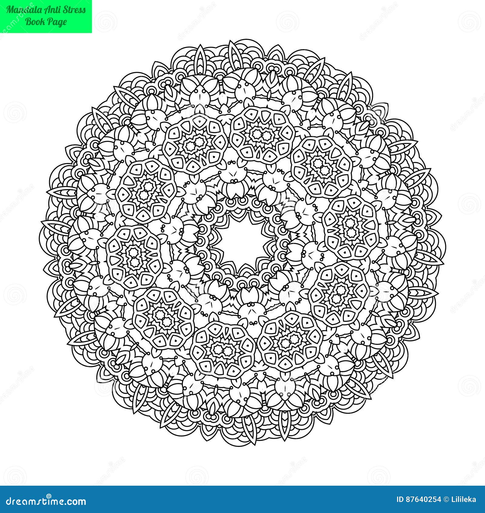 Mandala pretty vector stock vector. Illustration of decoration - 87640254