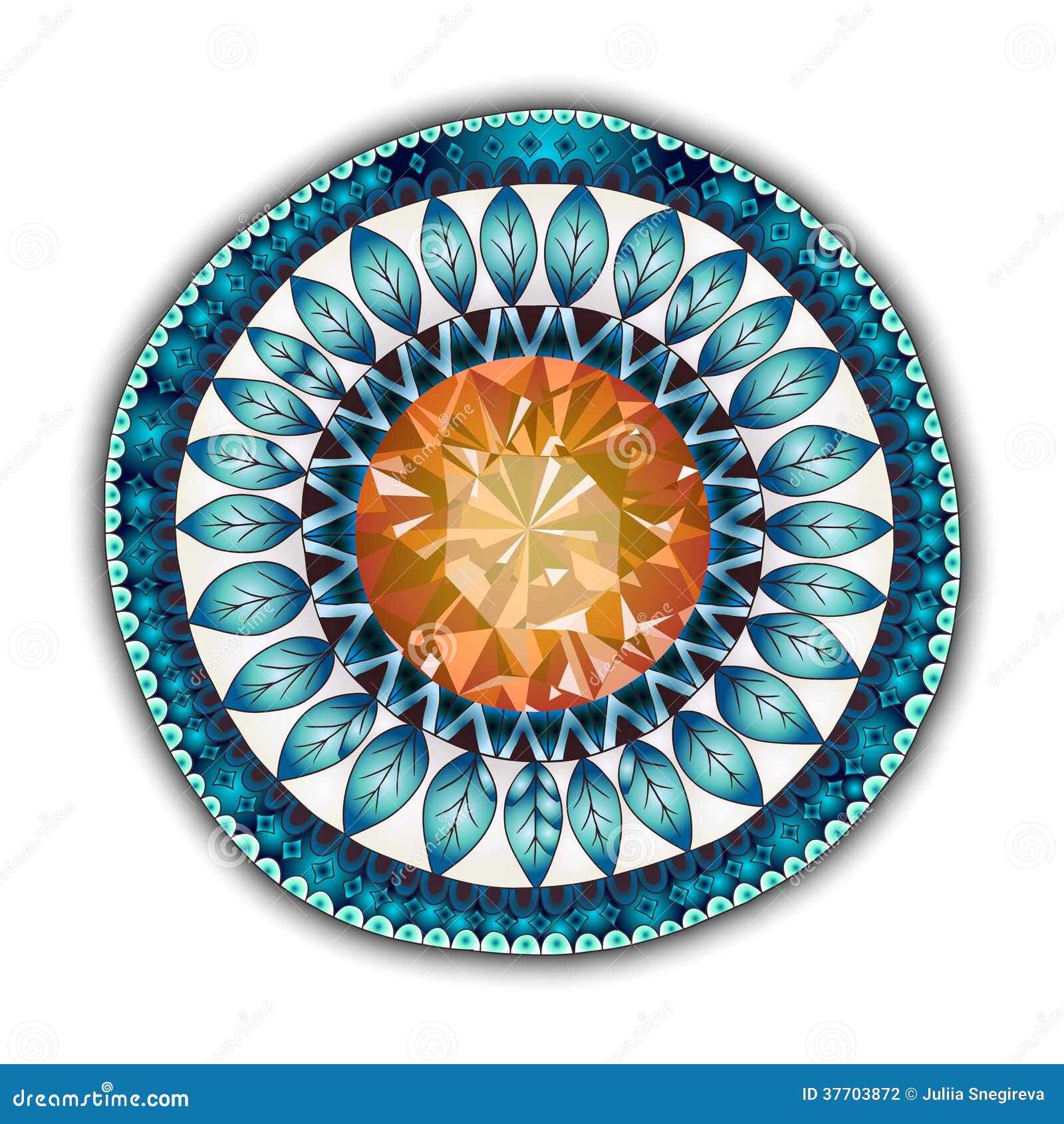 Mandala. Round Ornament Pattern Stock Vector - Illustration of lace ...