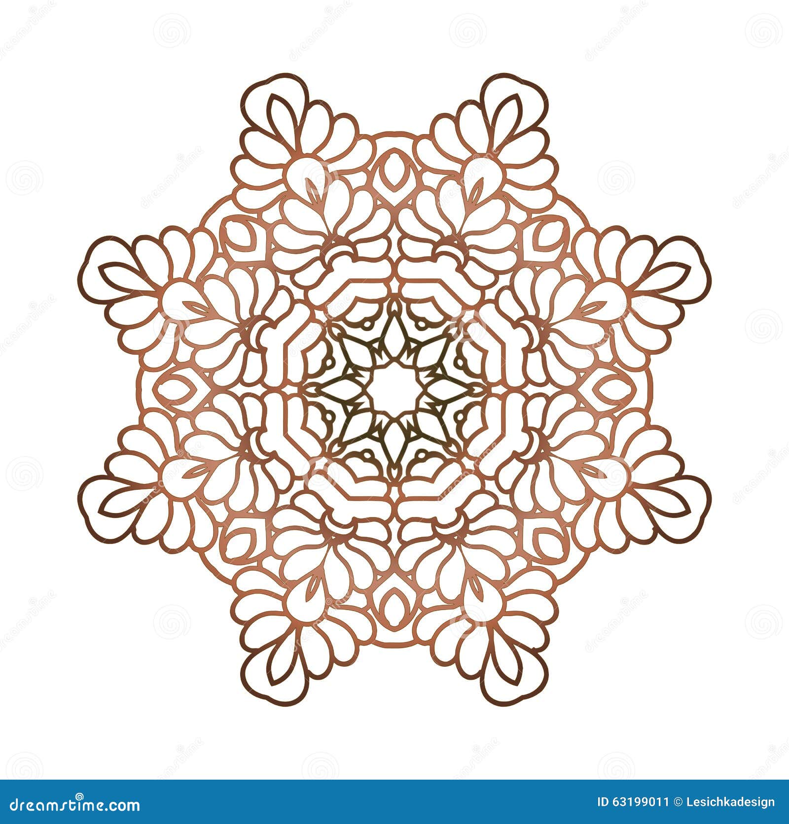 Mandala. Round pattern. stock illustration. Illustration of element ...
