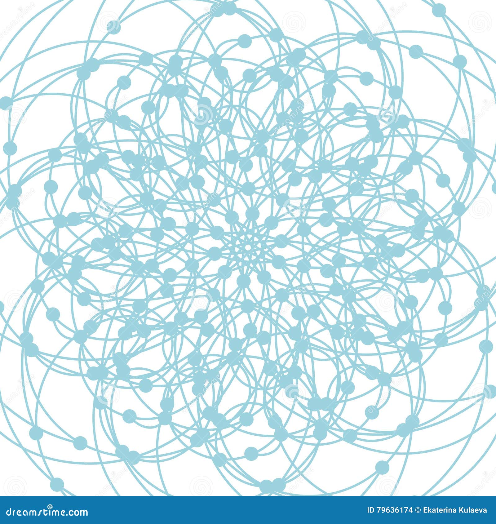 Mandala with Sacred Geometry Symbols and Elements Stock Vector ...