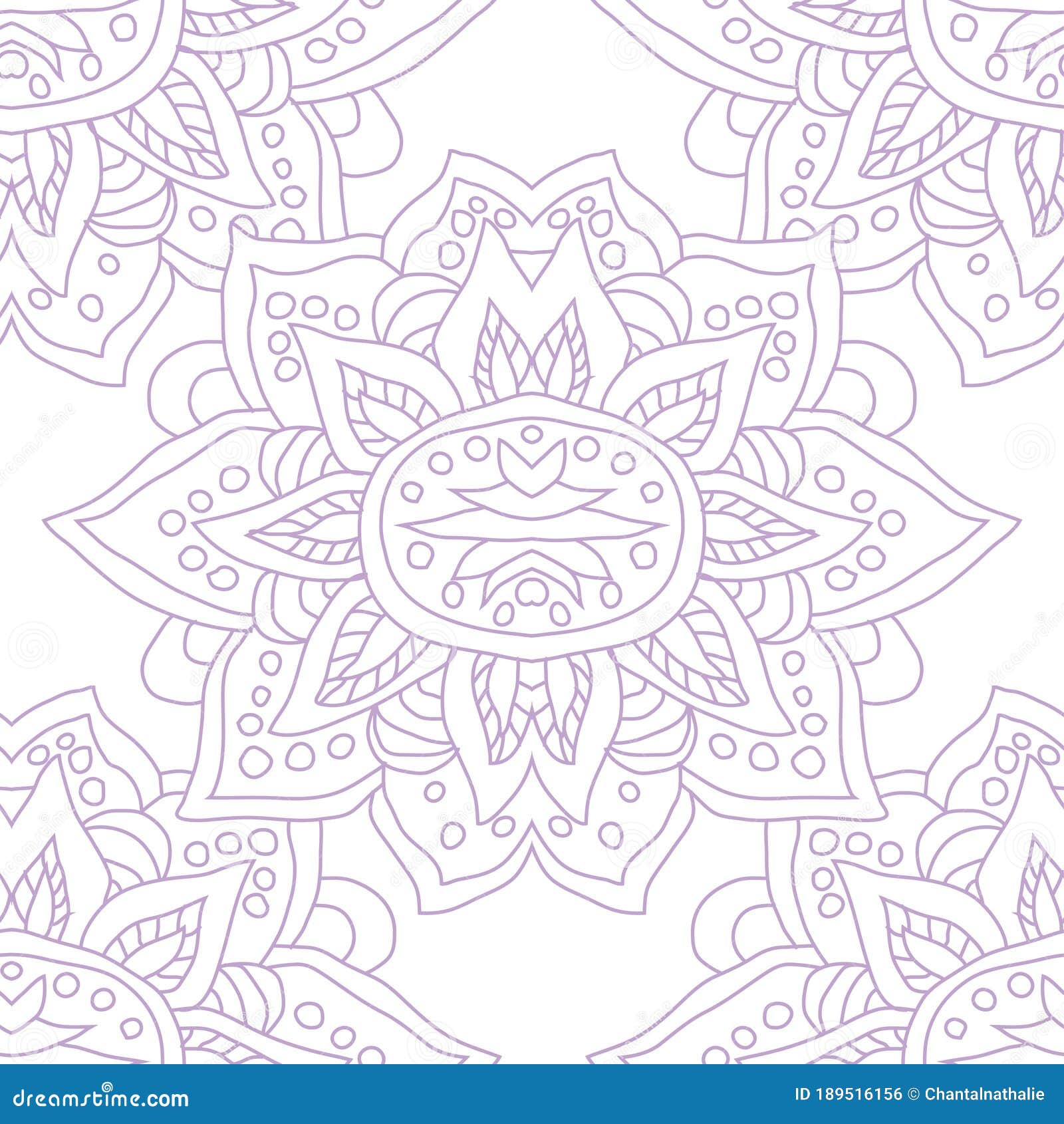 Mandala seamless pattern stock vector. Illustration of decoration ...