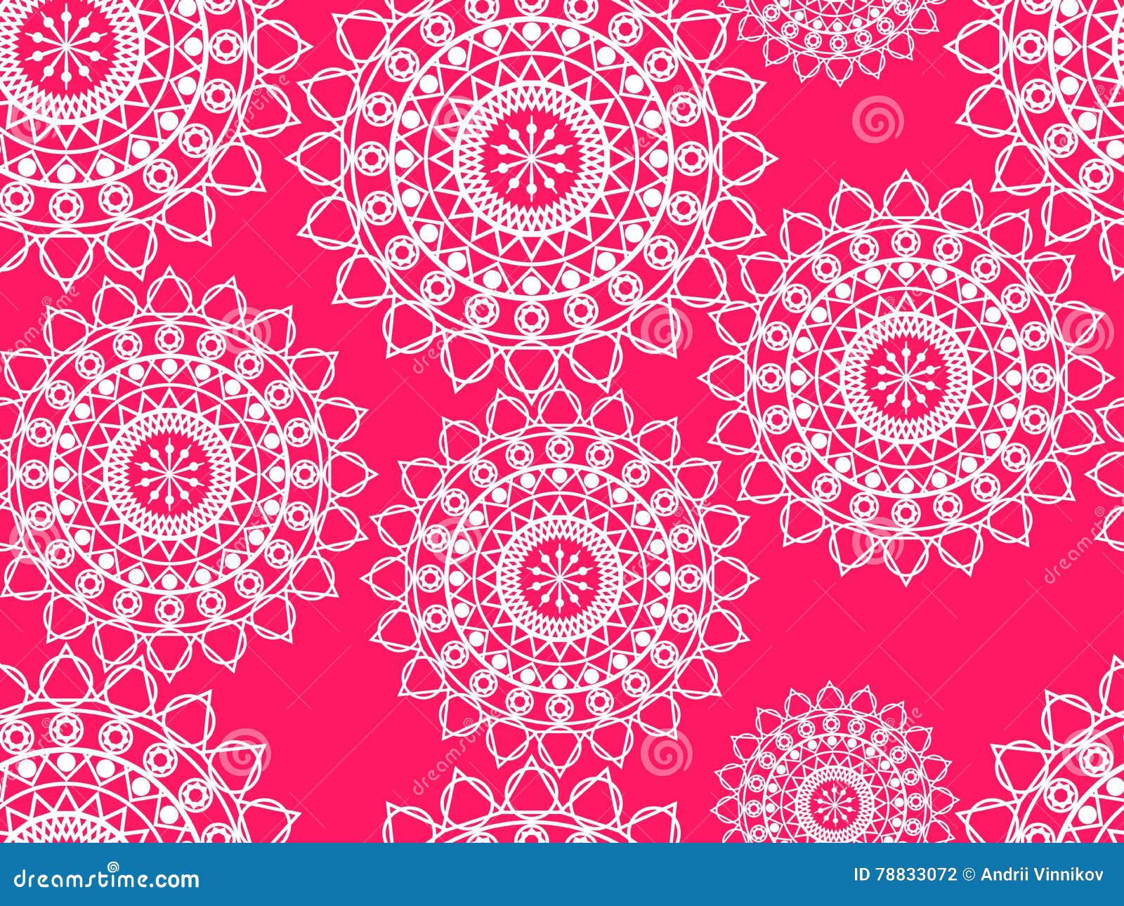 Mandala Seamless Pattern. Geometric Pattern in Buddhist and Hindu Style ...