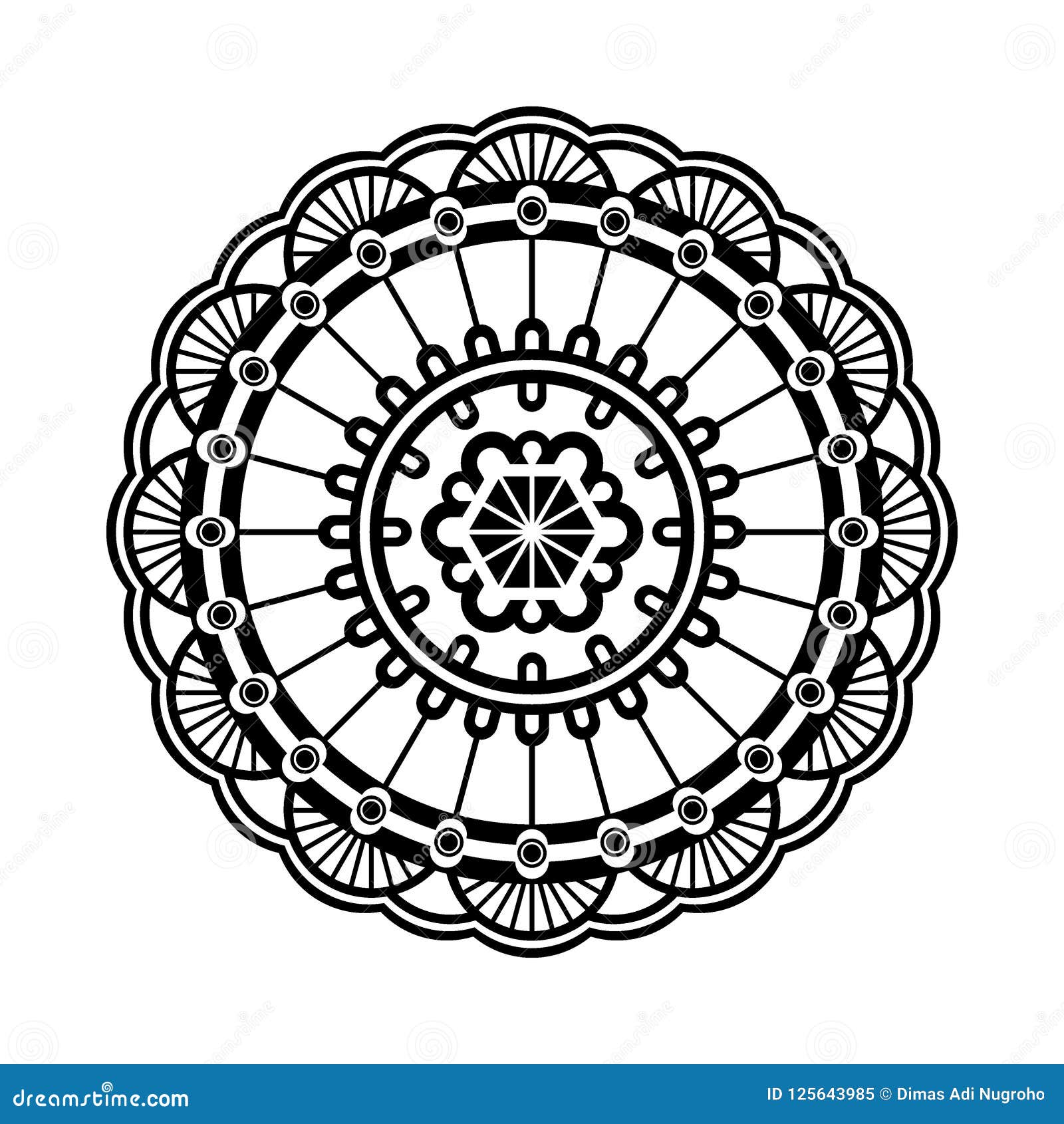 Mandala Set. Circular Pattern in Form of Mandala. Stock Vector ...
