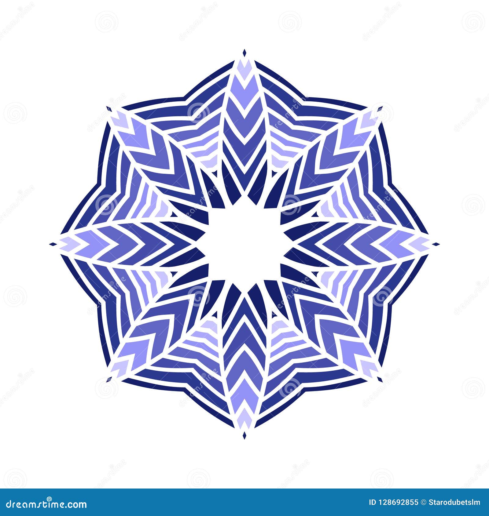 Mandala Shape simples logo ilustração do vetor. Ilustração de flor ...