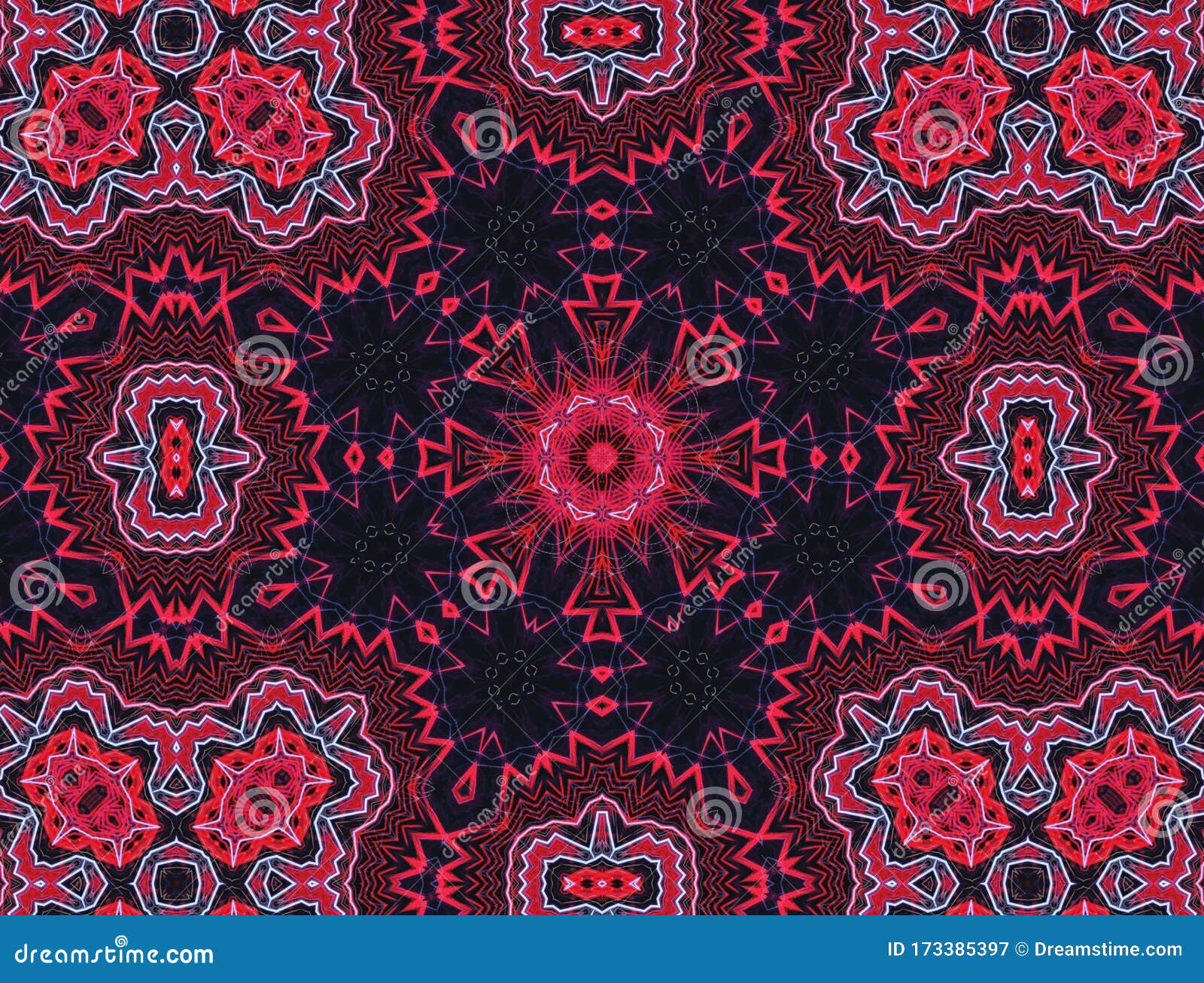 Mandala Spiritual Background Seamless Texture Stock Illustration ...