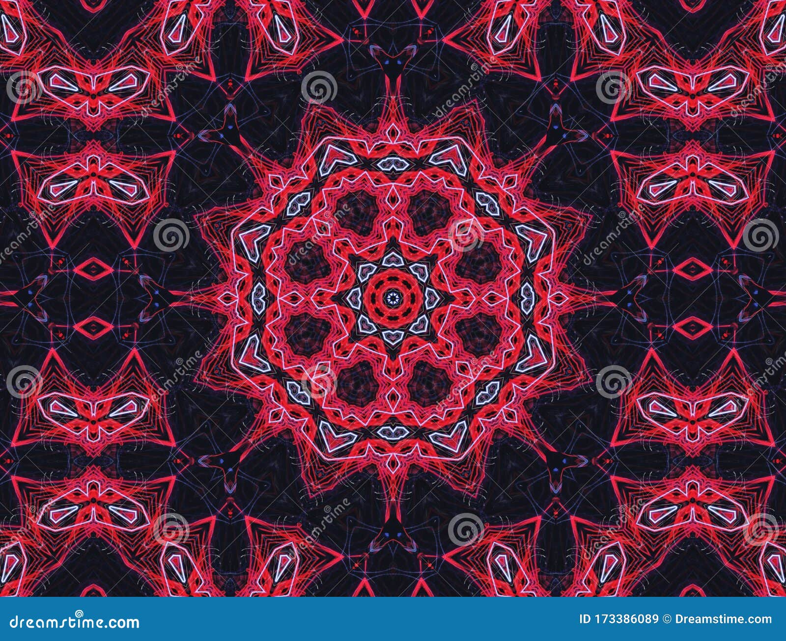 Mandala Spiritual Background Seamless Texture Stock Illustration ...