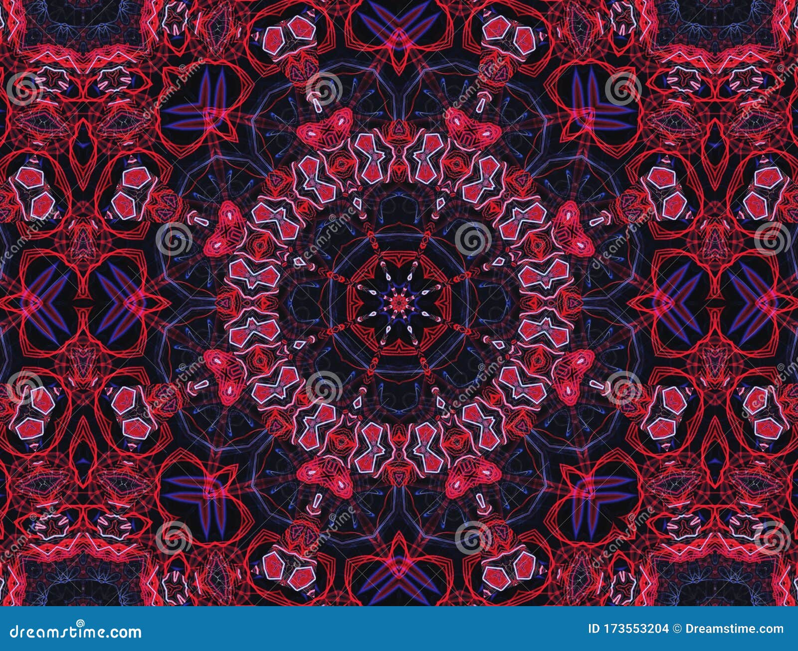 Mandala Spiritual Background Seamless Texture Stock Illustration ...