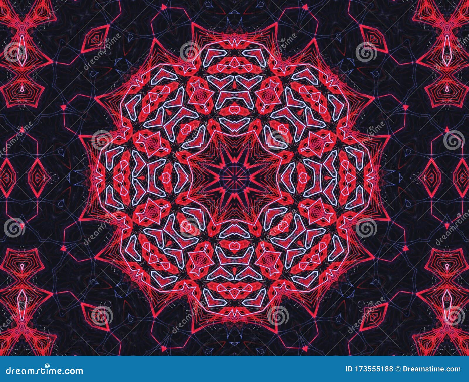 Mandala Spiritual Background Seamless Texture Stock Illustration ...