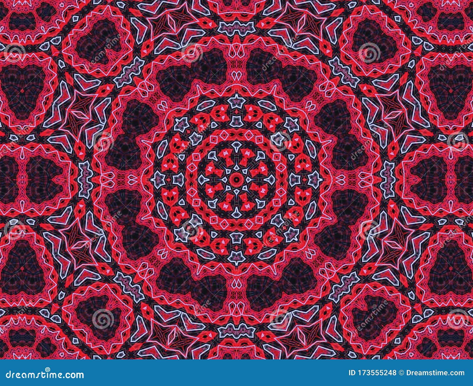Mandala Spiritual Background Seamless Texture Stock Illustration ...