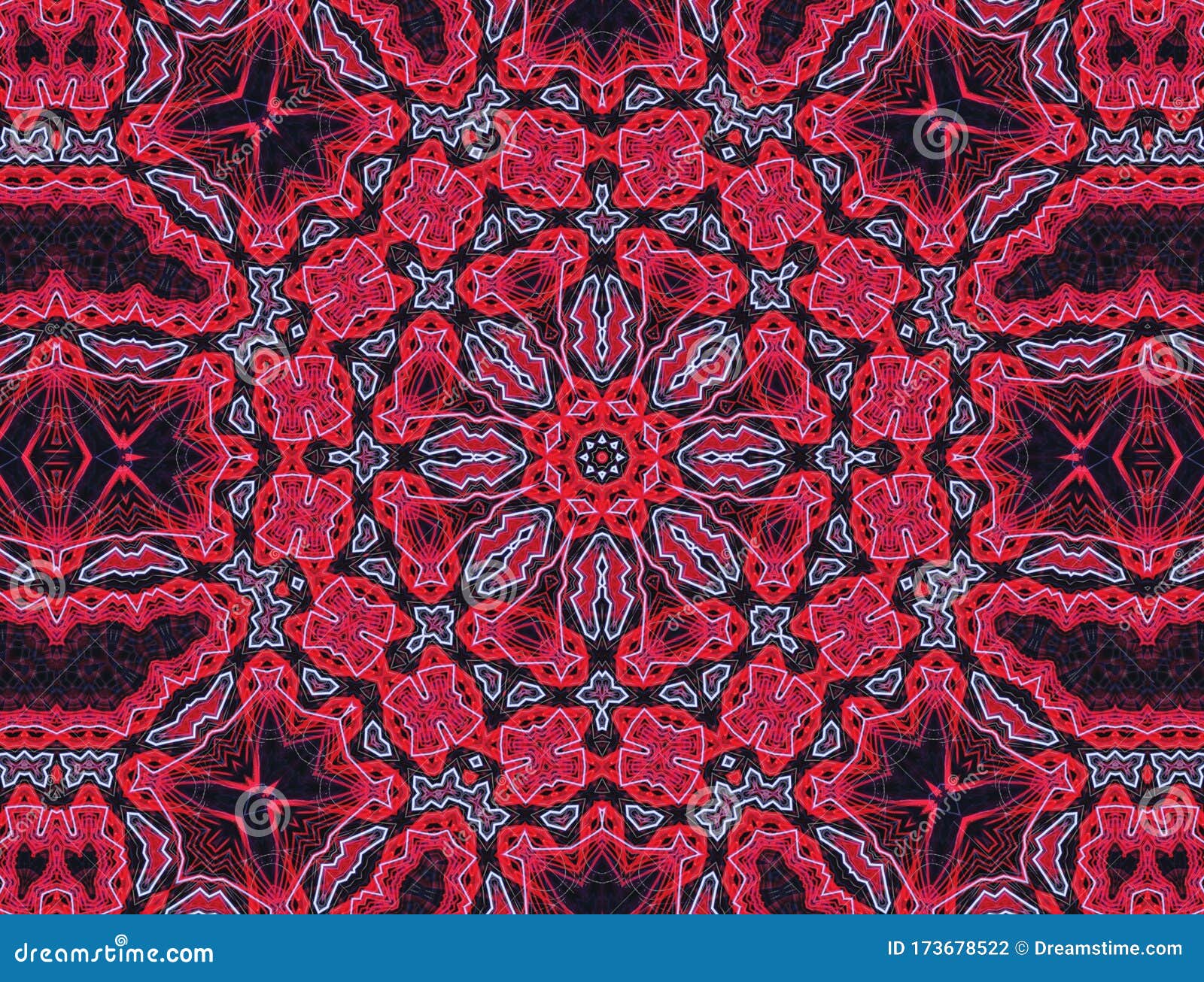 Mandala Spiritual Background Seamless Texture Stock Illustration ...