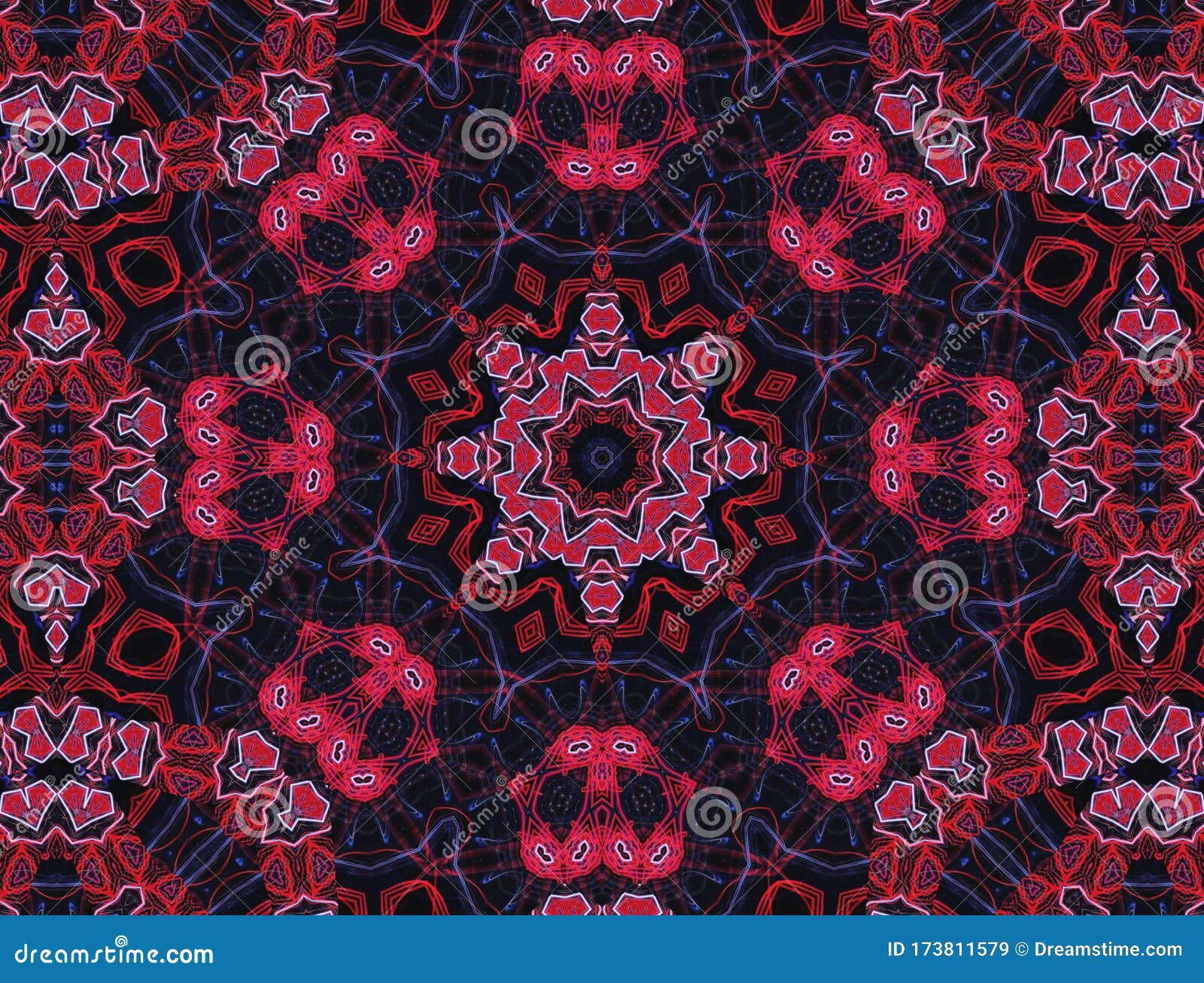 Mandala Spiritual Background Seamless Texture Stock Illustration ...