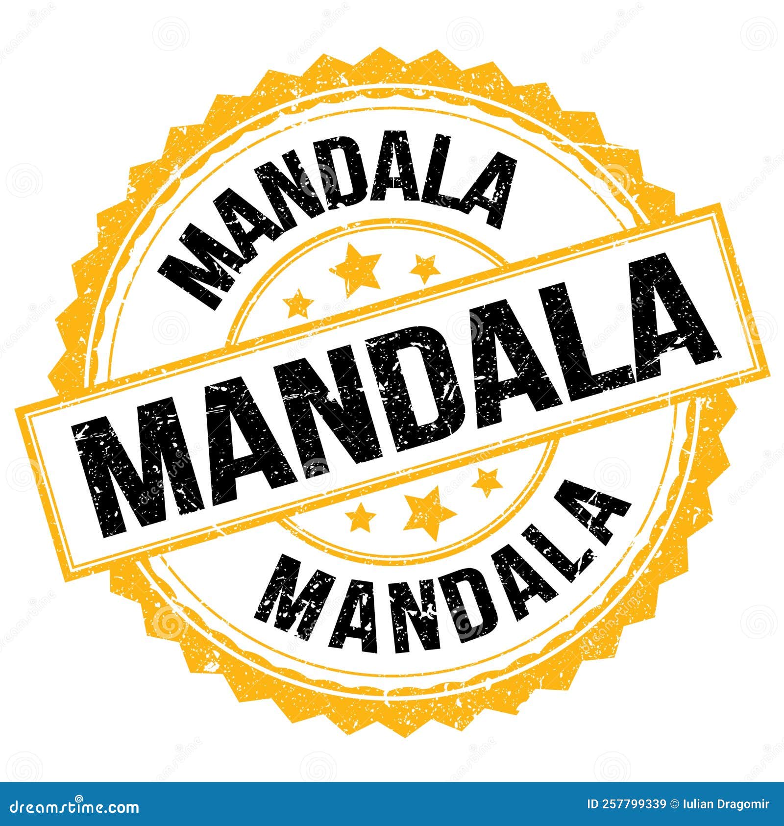 Mandala With Text Thank You, Black And White Illustration ...