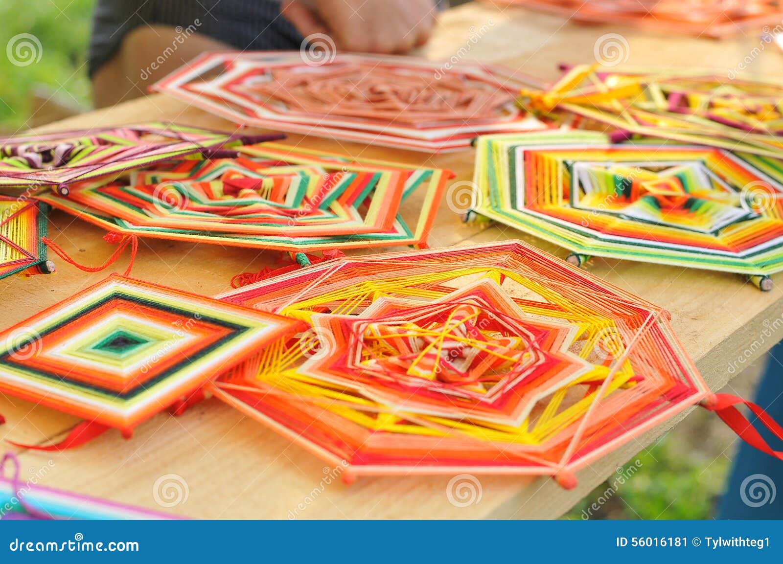 Mandala Thread at Folk Festival Fair Stock Image - Image of etno ...