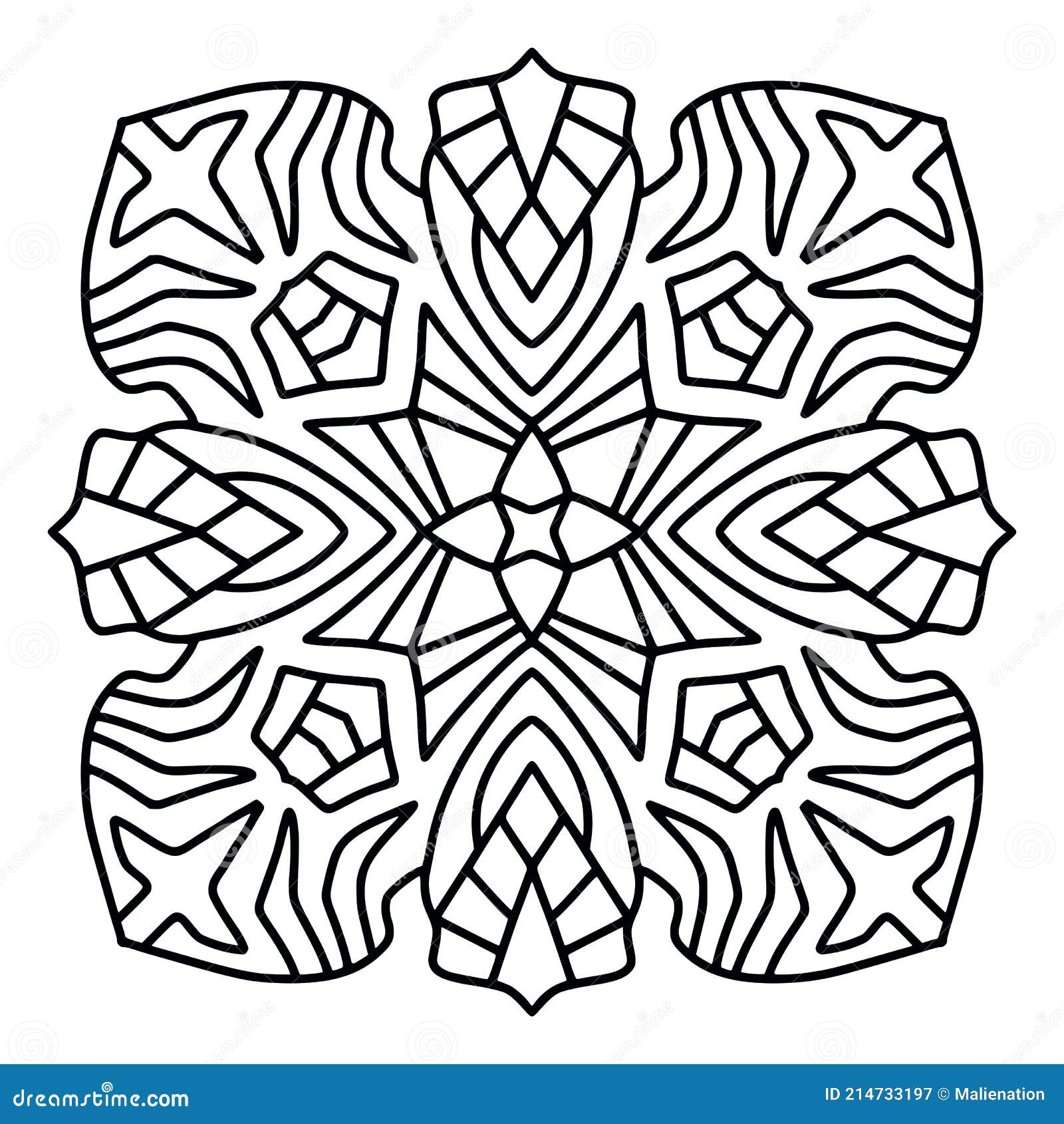 Mandala Tile Pattern Vector Illustration | CartoonDealer.com #43824030