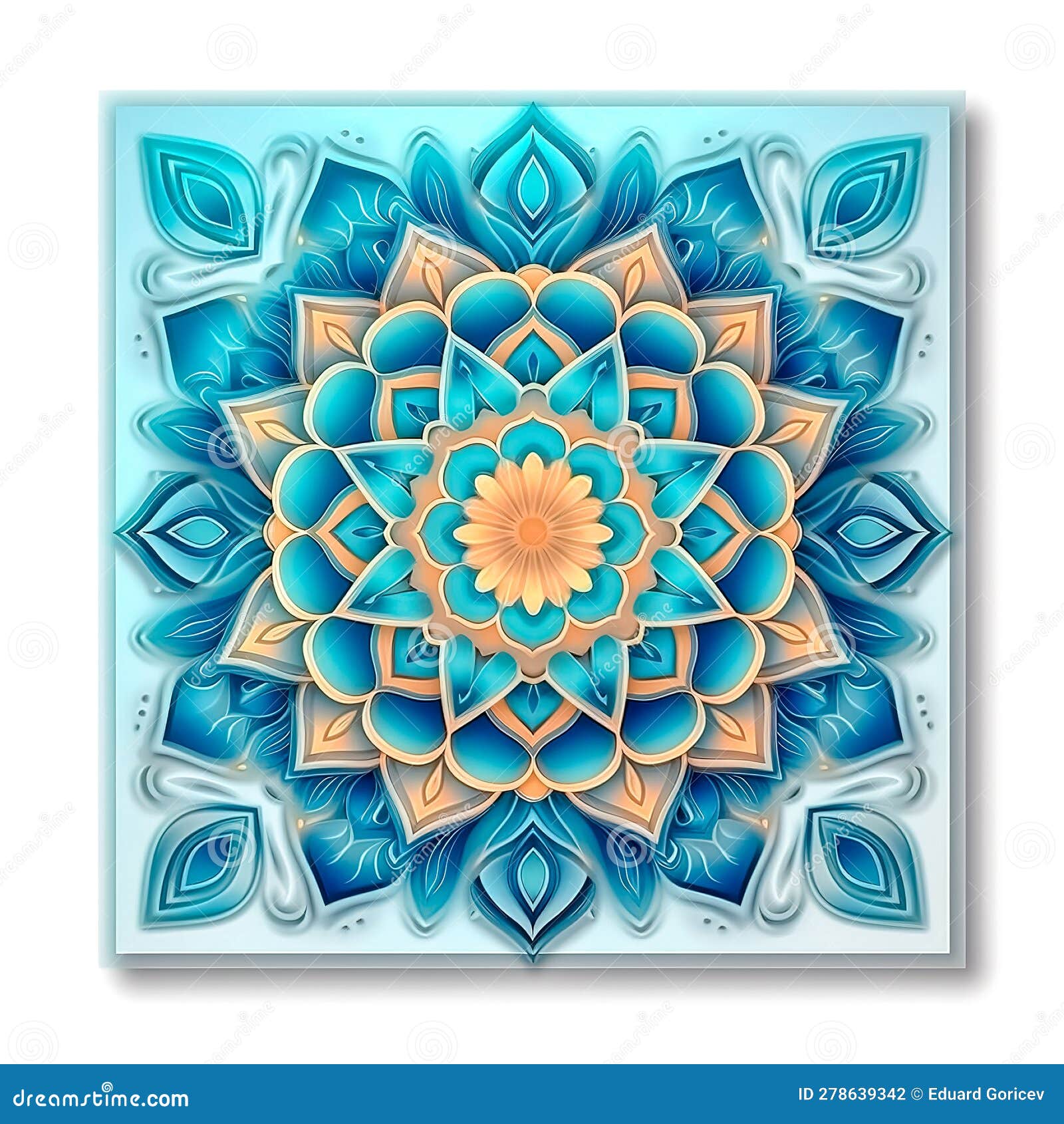 Creative Mandala Tile, Seamless Texture, Background, Made with ...