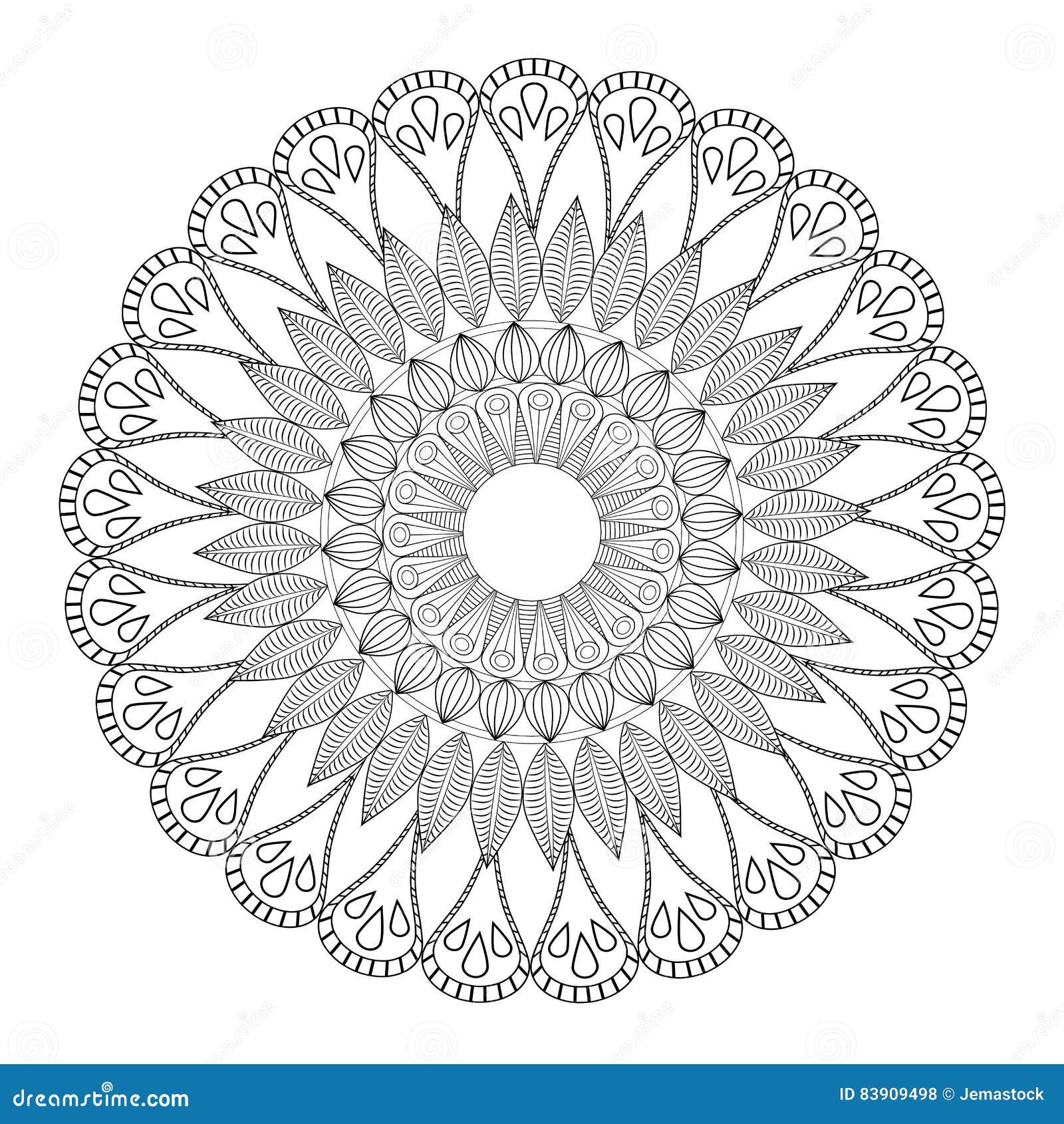 Tribal Round Background With Bull Skull Feather Arrows And Tradi Vector ...