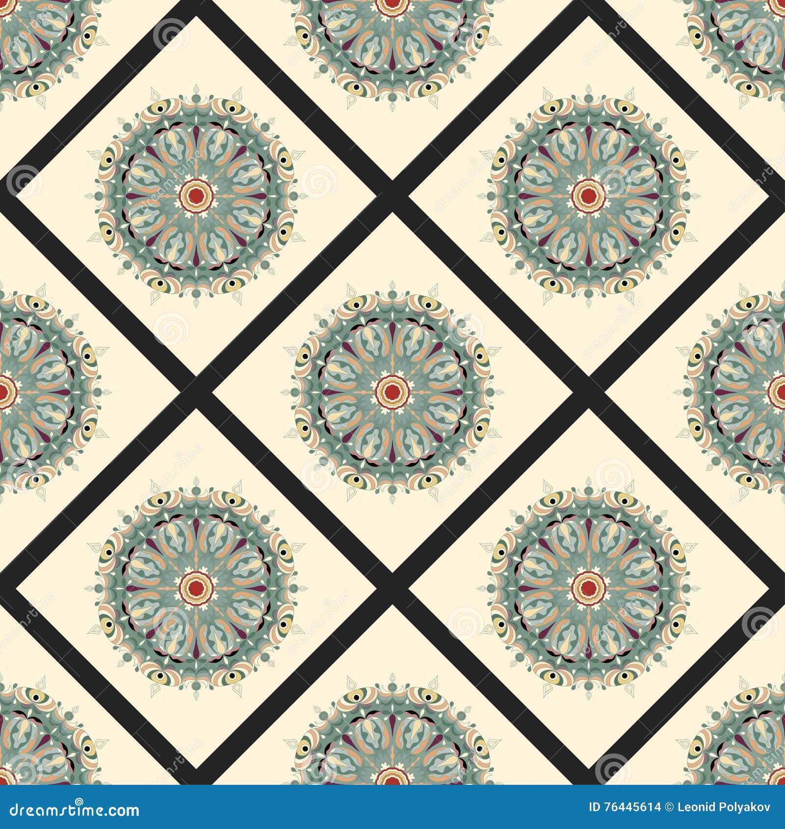 Mandala Tribal Vintage Ethnic Pattern Seamless Pattern Vector ...