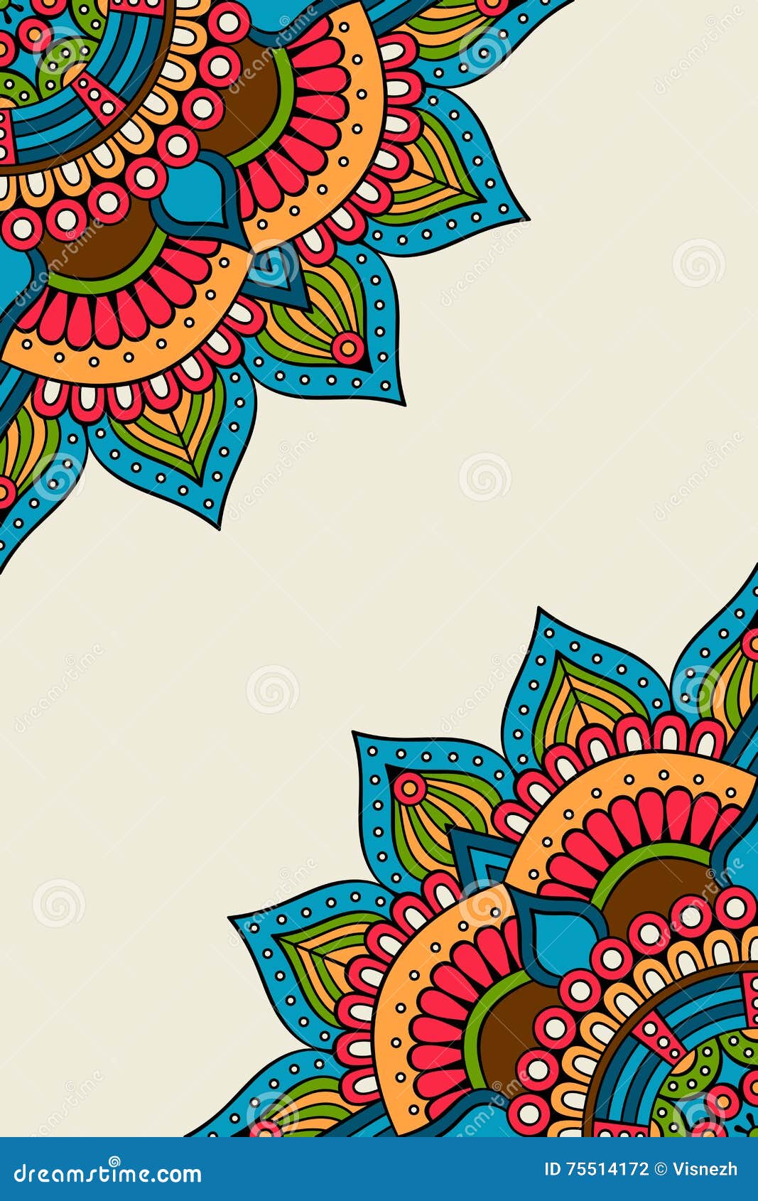 Mandala vector background stock vector. Illustration of decorative ...