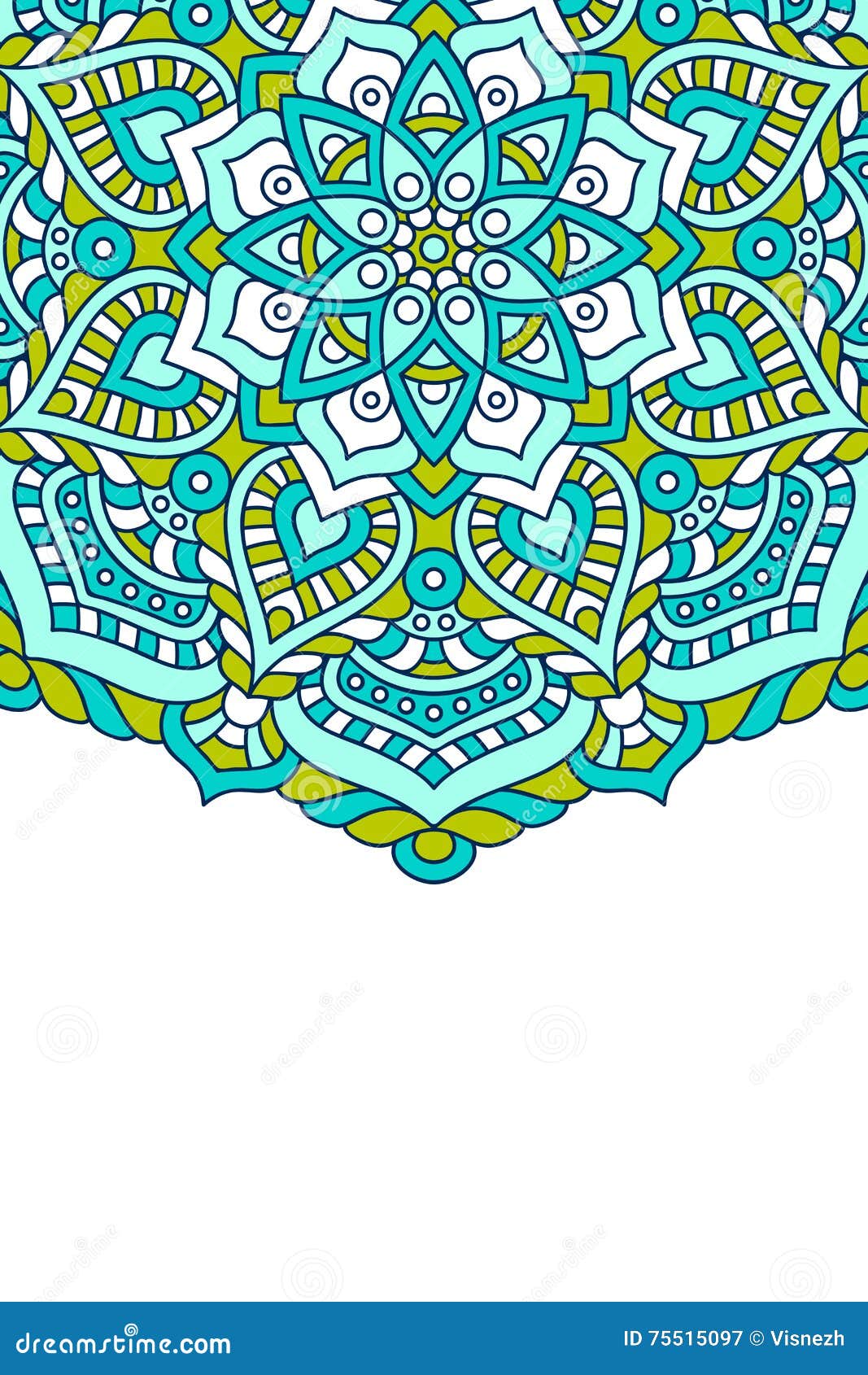 Mandala vector background stock vector. Illustration of mandala - 75515097